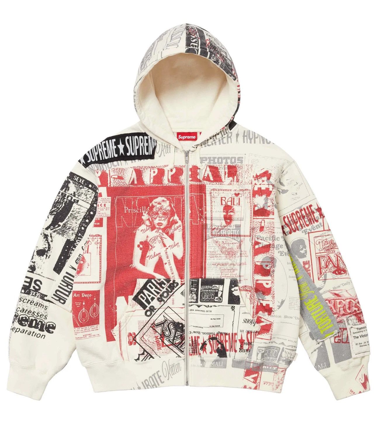 Supreme Collage / Women’s History Zip Up Hoodie | Grailed