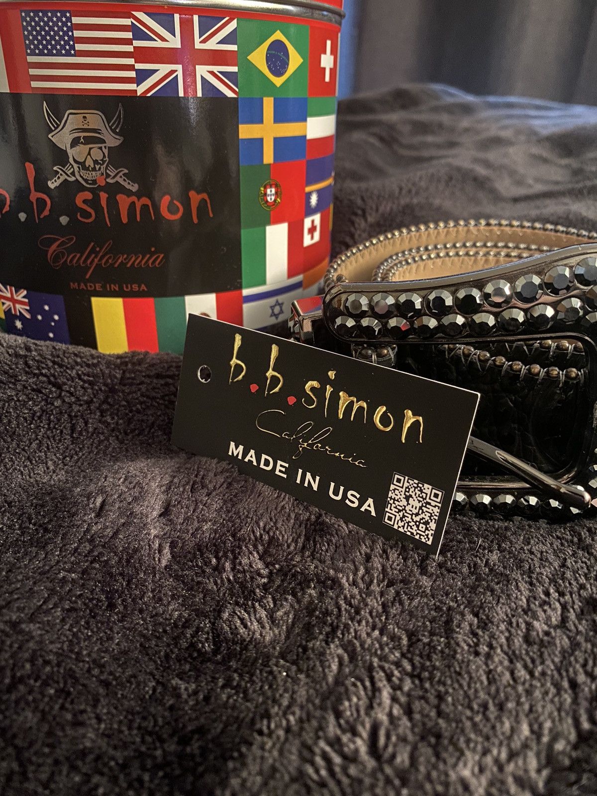 B.B. Simon × Designer BB Simon “Noir Classic 2” belt | Grailed