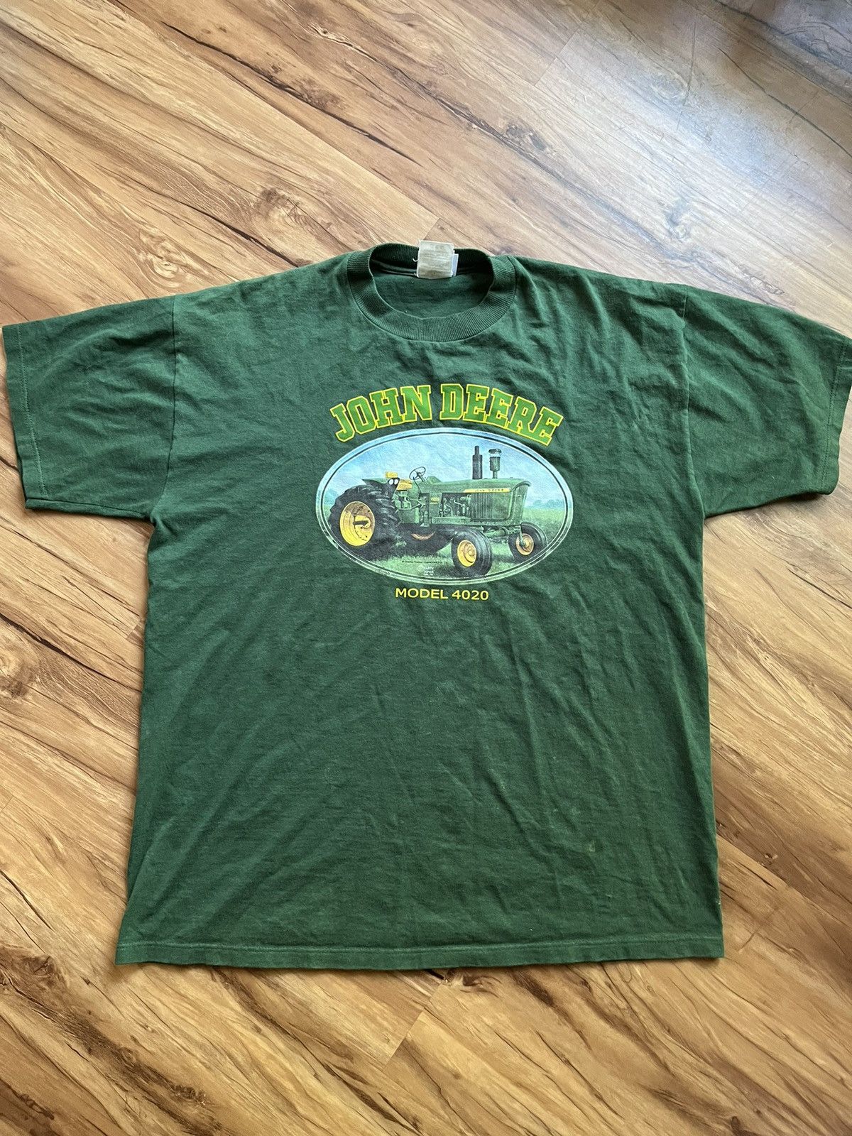 Hype × Streetwear × Vintage Crazy Vintage 90s John Deere Tractor Graphic Tee | Grailed