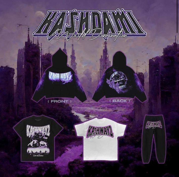 Streetwear KA$HWAYZ - World Damination Zip-Up Hoodie (Limited Edition ...