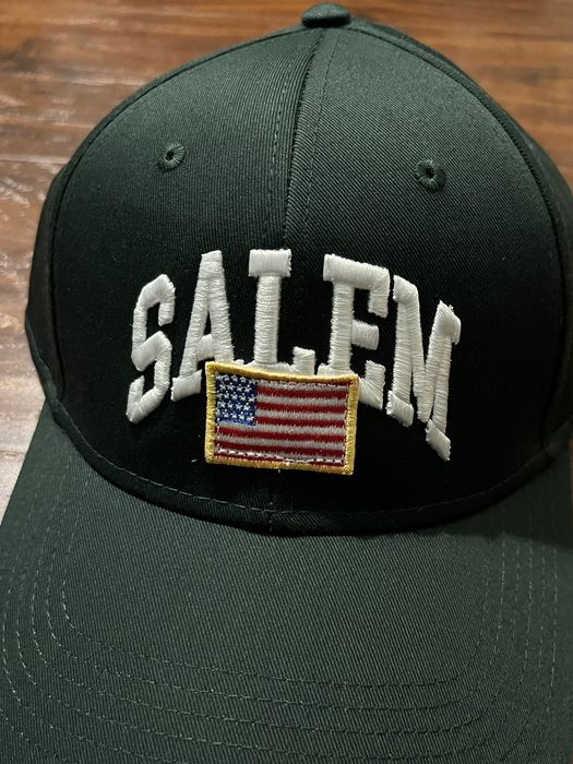 Drain Gang Salem S4LEM Green American Flag Hat | Grailed