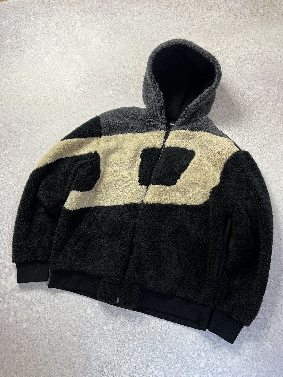 Diesel × Diesel Black Gold ‼️🔥DIESEL FLEECE HOODIE JACKET 🔥‼️ | Grailed