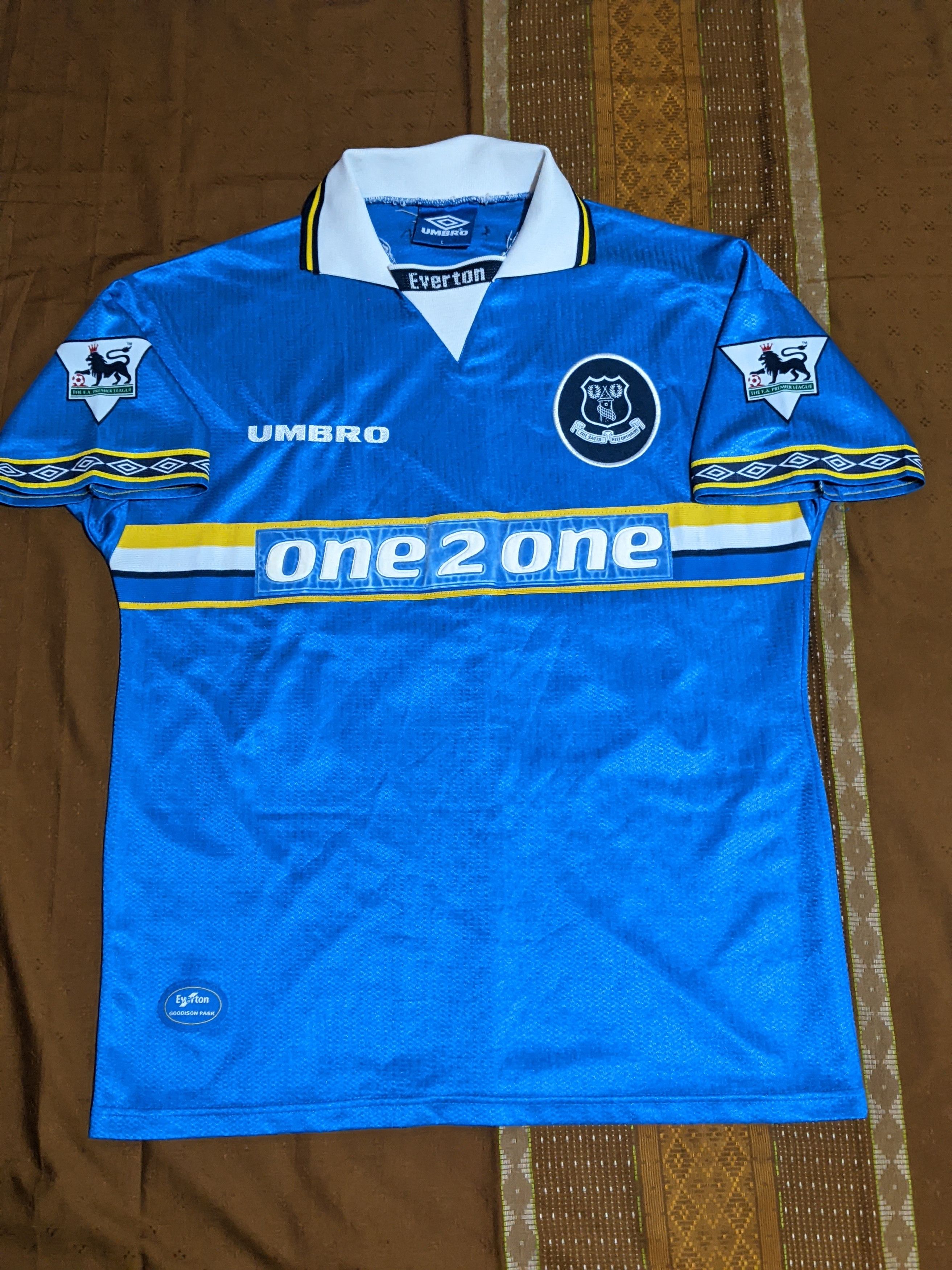 Umbro Everton 1997 materazzi home Jersey football shirt | Grailed