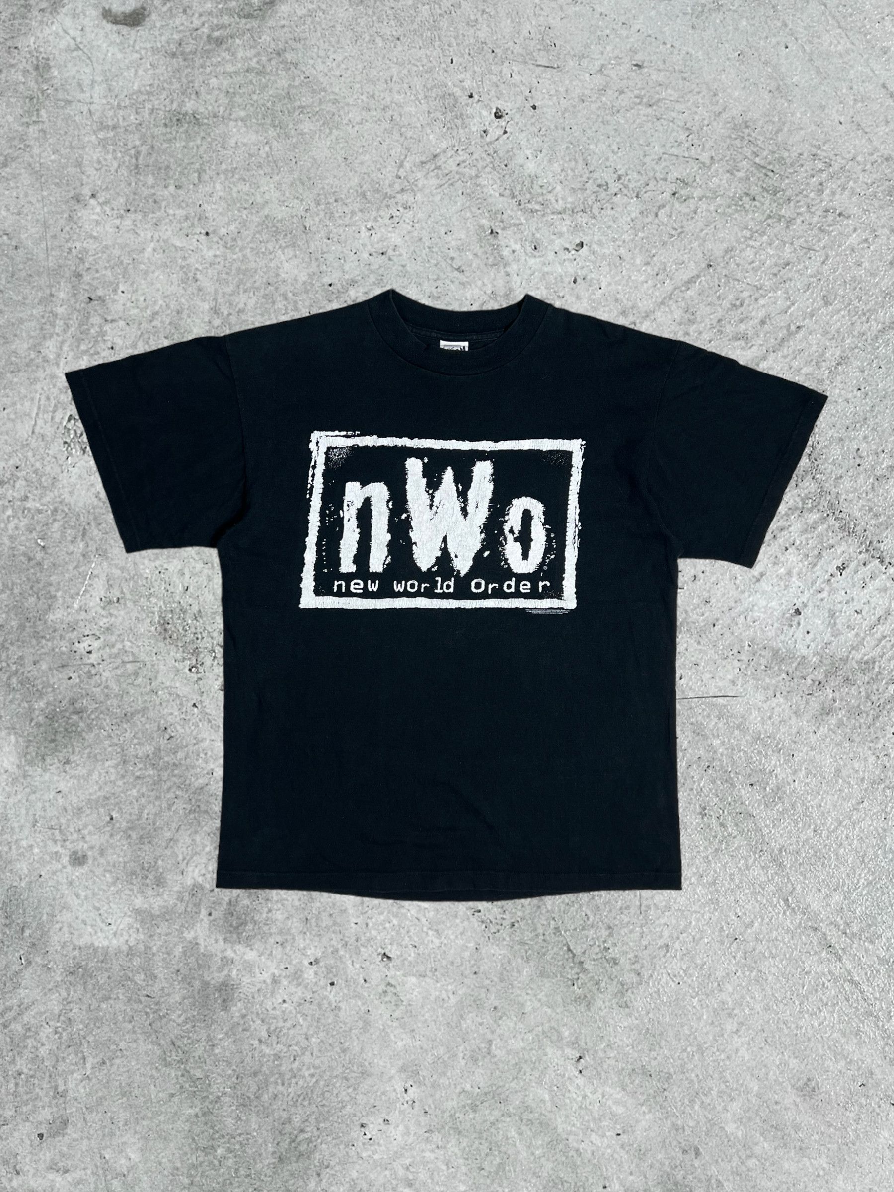 Vintage Vtg 90s NWO WCW WWF New World Order Wrestling T (L) GTMD672 ...