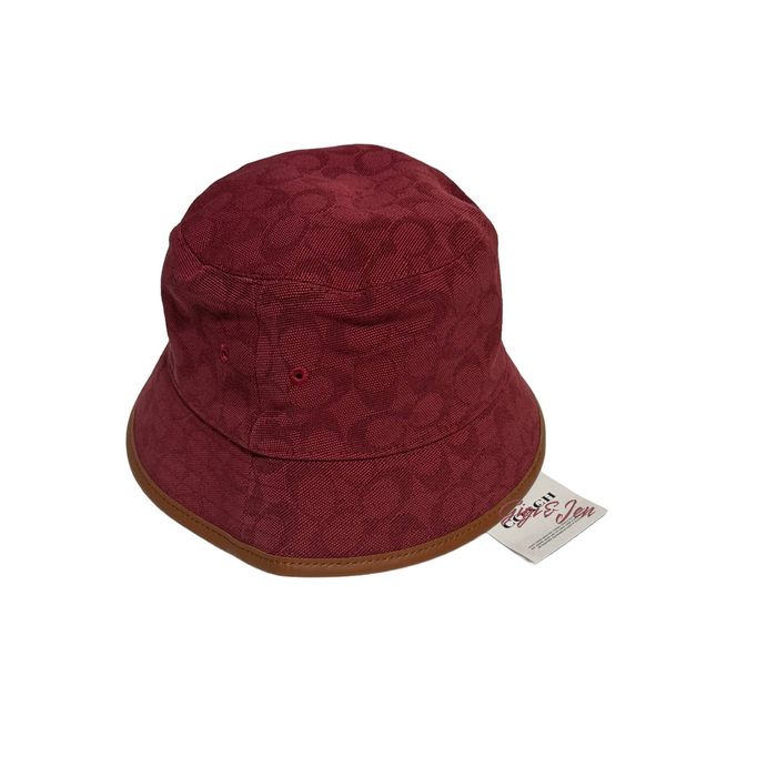 Coach Coach Signature Jacquard Bucket Hat New | Grailed