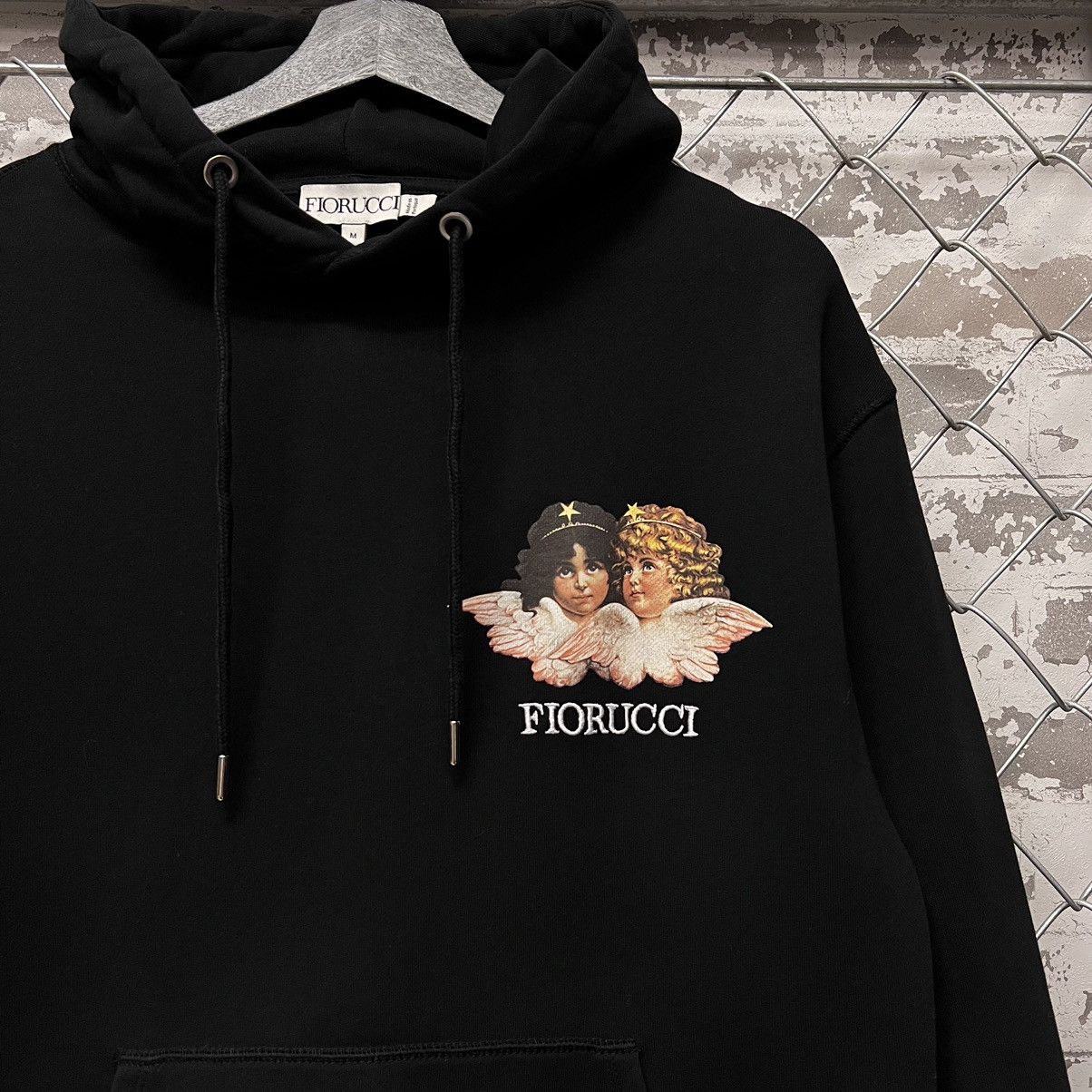 Designer Fiorucci Angel Hoodie Black | Grailed