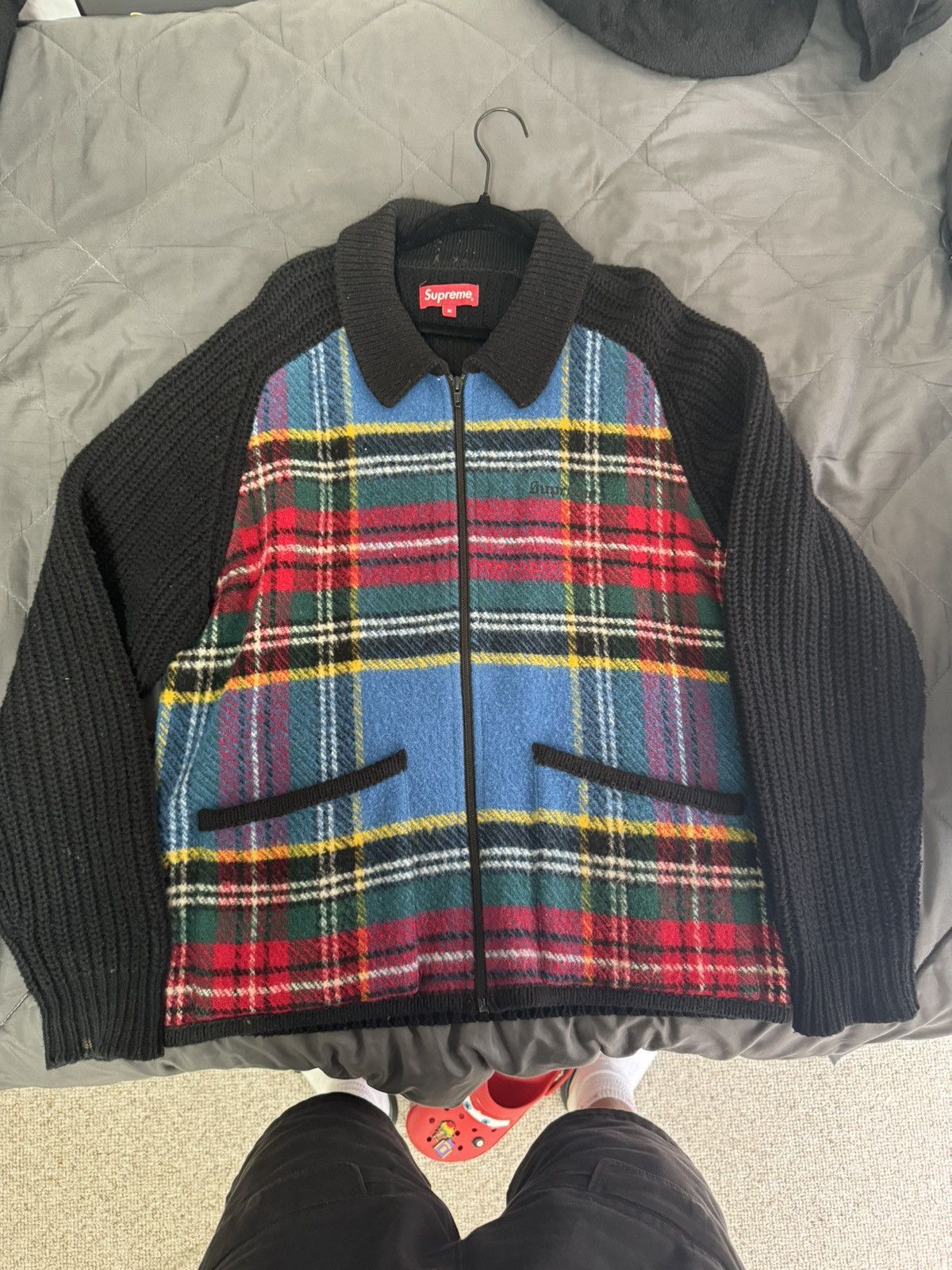 Supreme Supreme Plaid Front Zip Jacket | Grailed