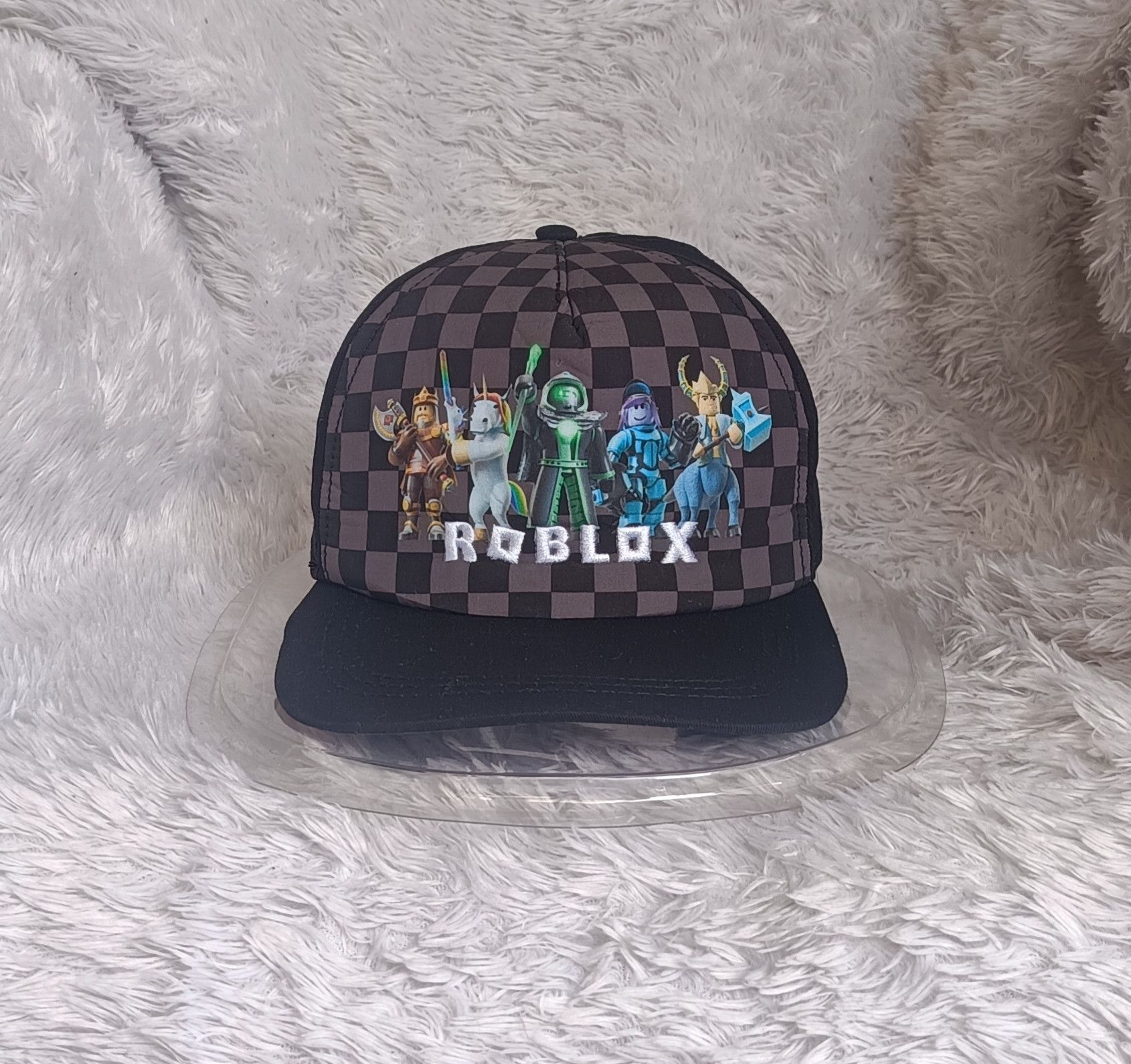 The Game × Vintage Roblox official cap checkerboard | Grailed