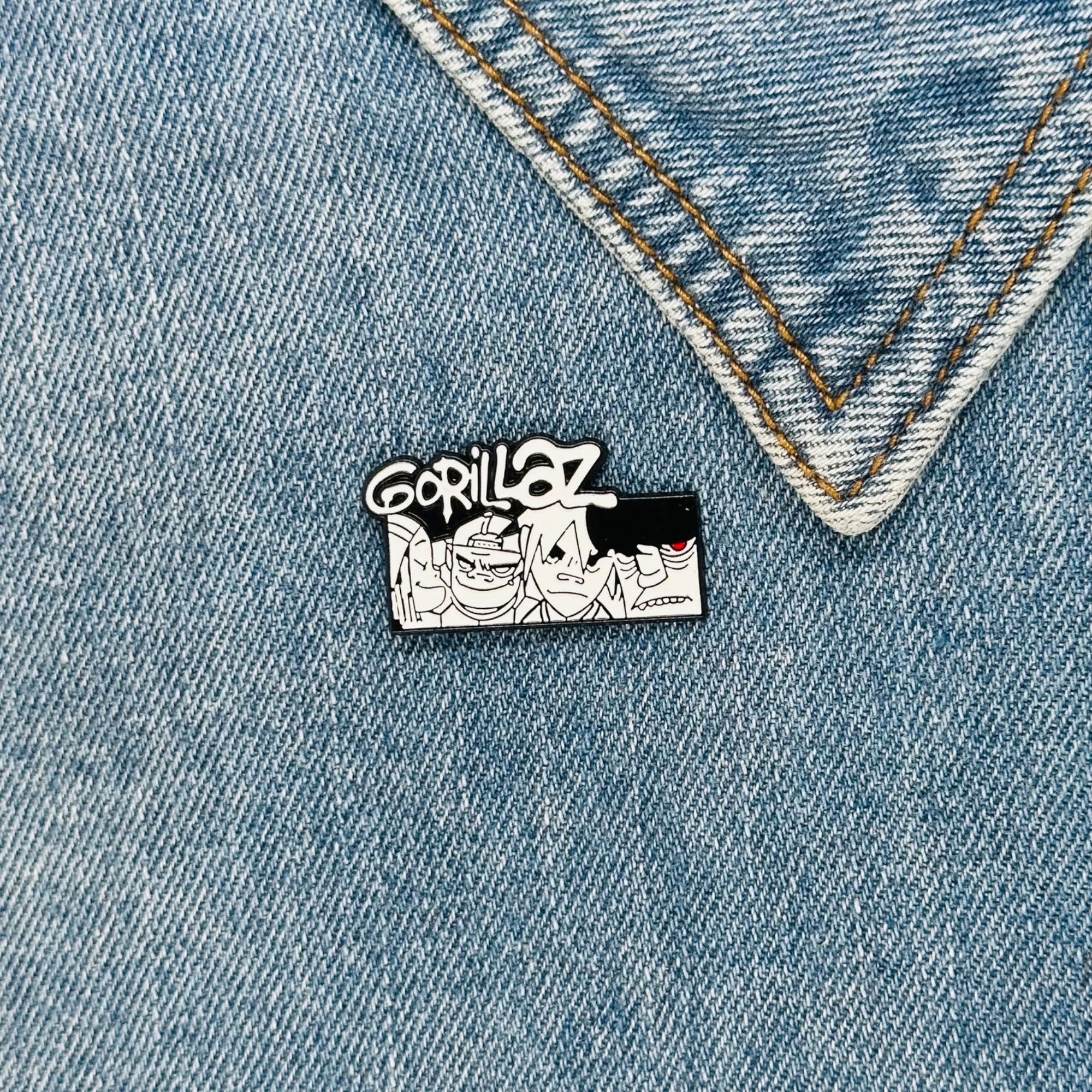 Other 🤩Gorillaz Enamel Pin 2D Cartoon character Rock Band Brooch | Grailed