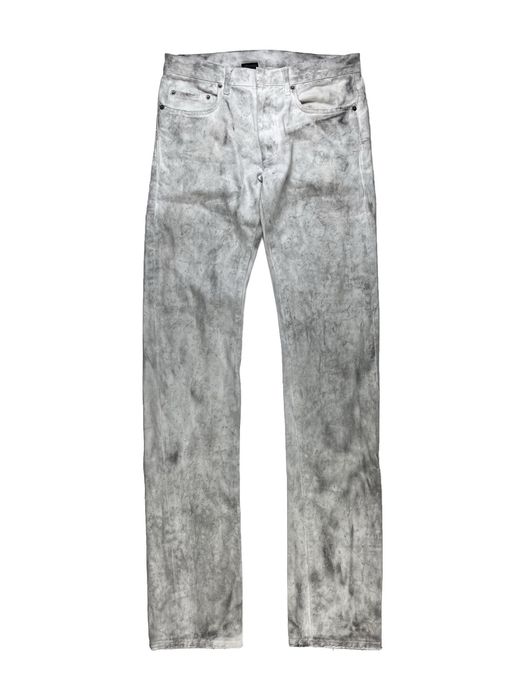 Dior SS06 Dior Homme Dirty Snow Marble Denim Jeans | Grailed
