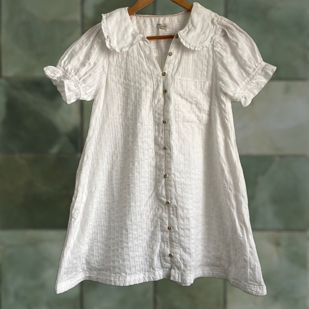 Anthropologie Anthropologie Pilcro The Keira Mini Dress White Medium ...