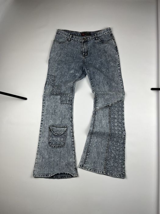 Archival Clothing Flared jeans y2k opium vintage faded washed pants ...