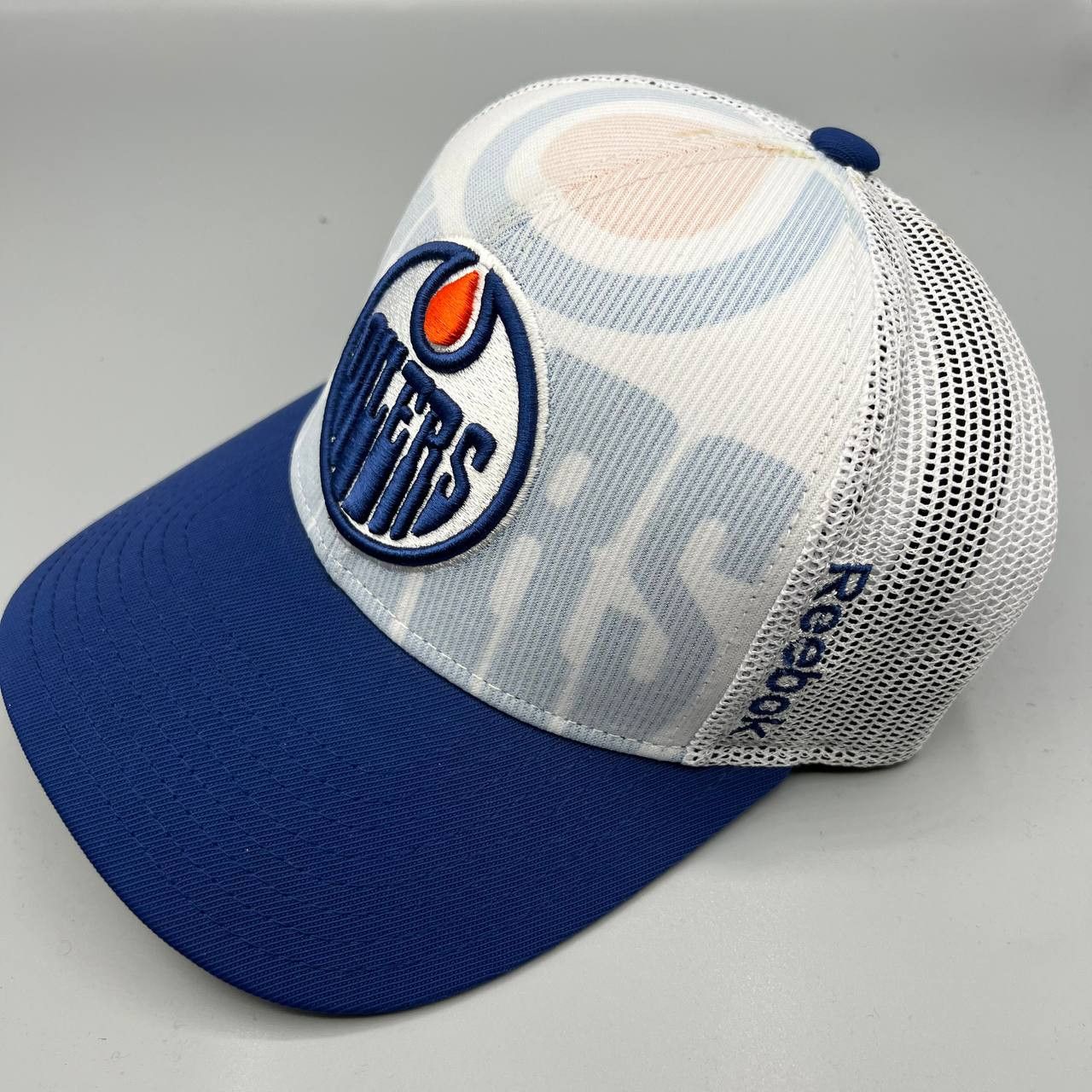 Reebok Edmonton Oilers NHL Trucker Hat Snap back Cap White Blue Men ...