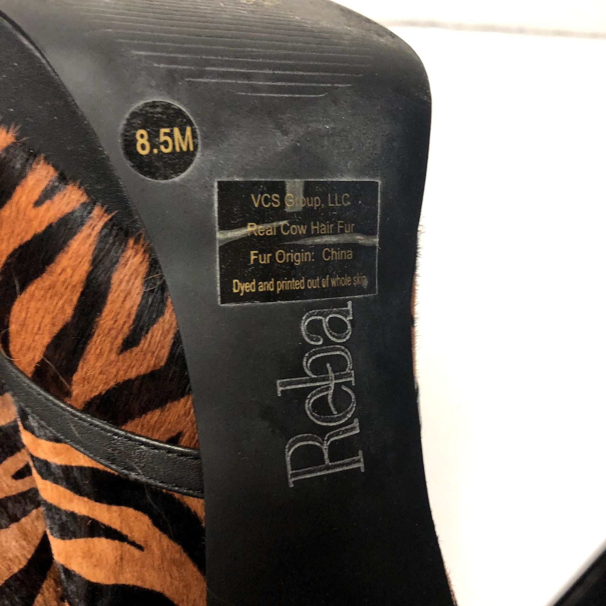Unkwn Reba BRIELL PONY HAIR Fur ZEBRA STRIPE Stiletto Heel Shoes | Grailed