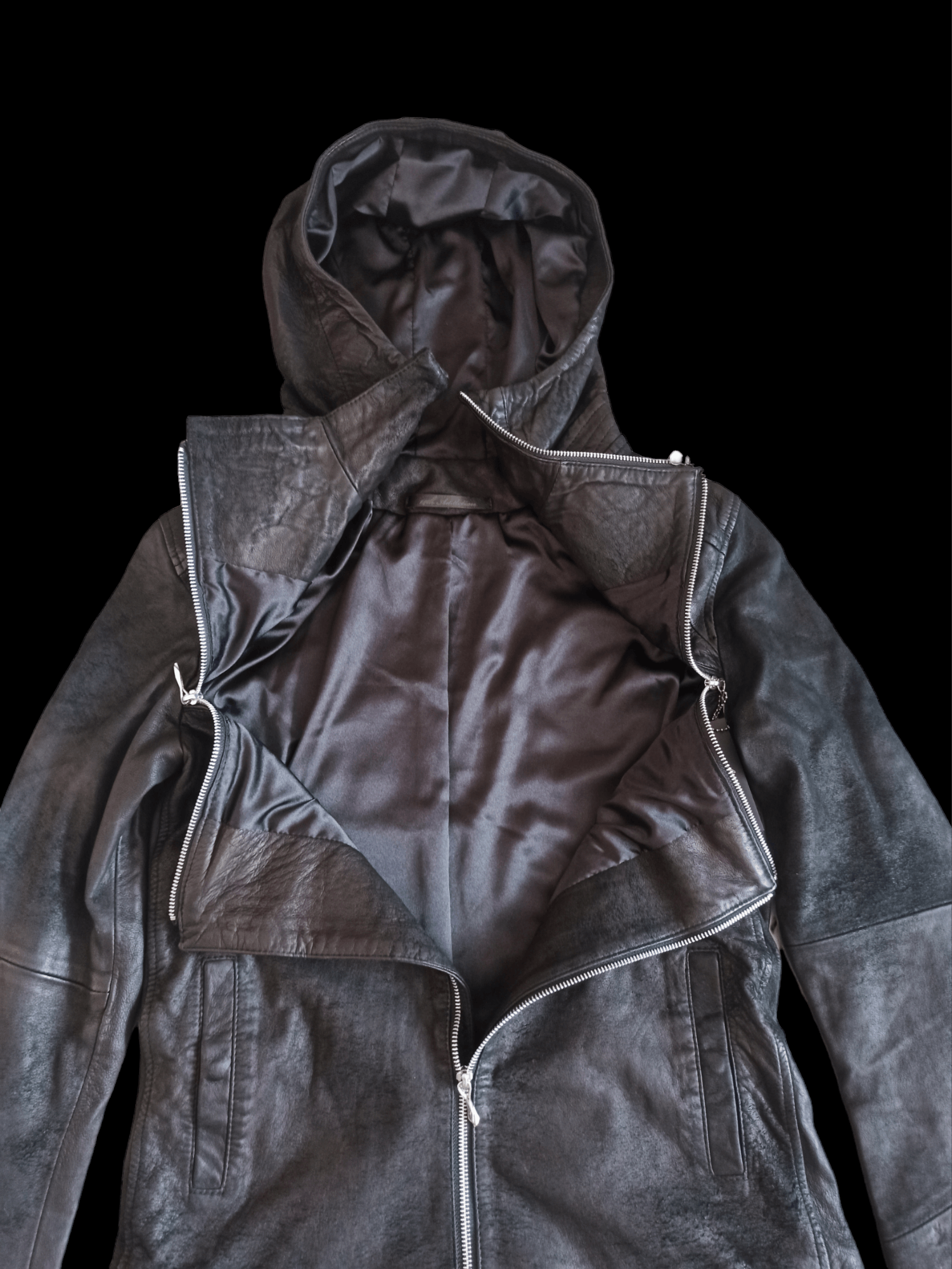 14th Addiction Open to offers! 14th Addiction Cross Zip Leather Jacket ...