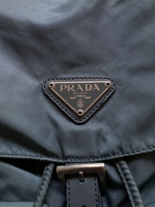 Prada Prada Milano ‘Denim’ Nylon Backpack | Grailed