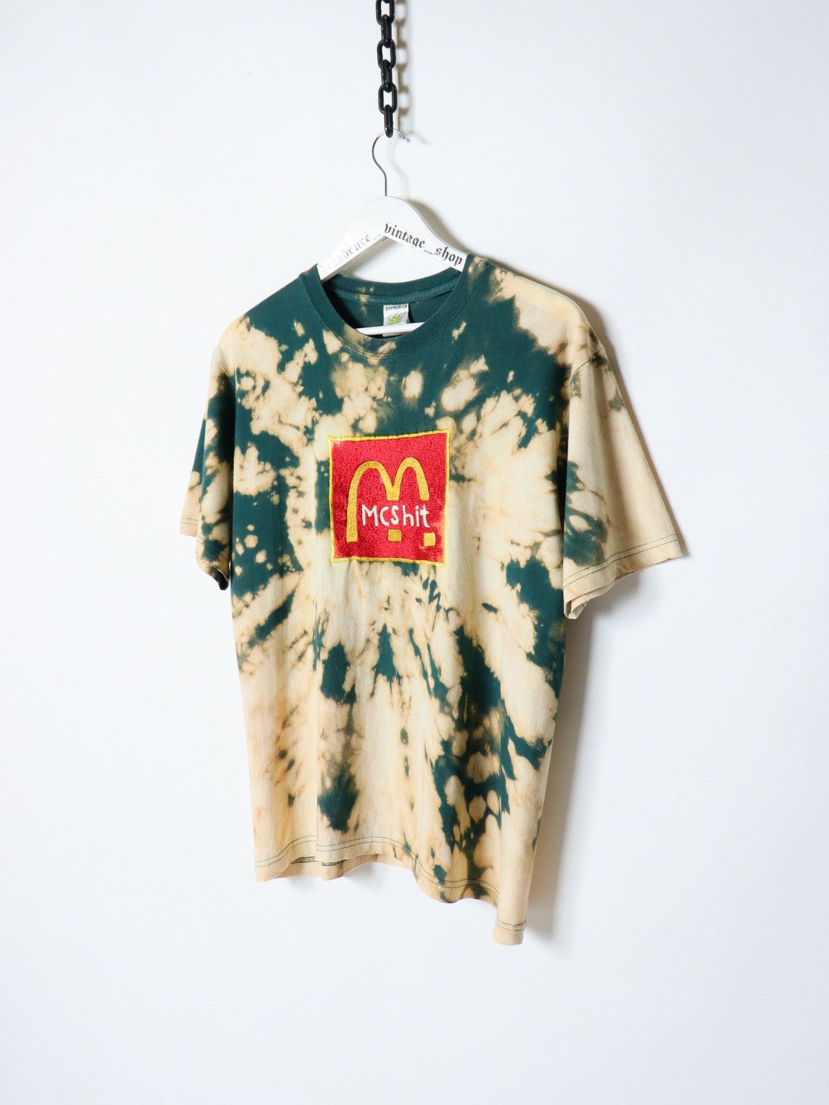 Vintage 80s-90s Vintage Tie-Dyed McDonald’s Parody Mcshit T-shirt | Grailed