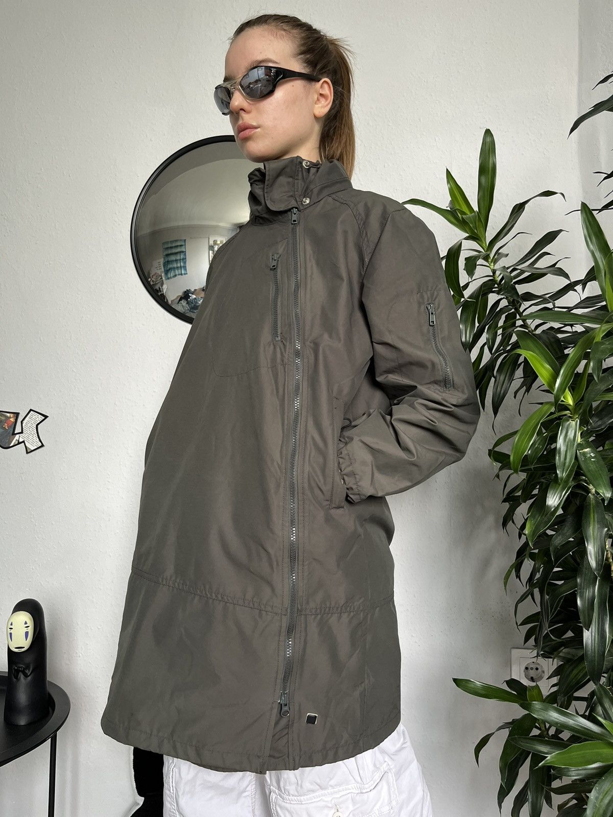 Seditionaries Asymmetric Spiral Zip Trench Matrix Waterproof Jacket ...