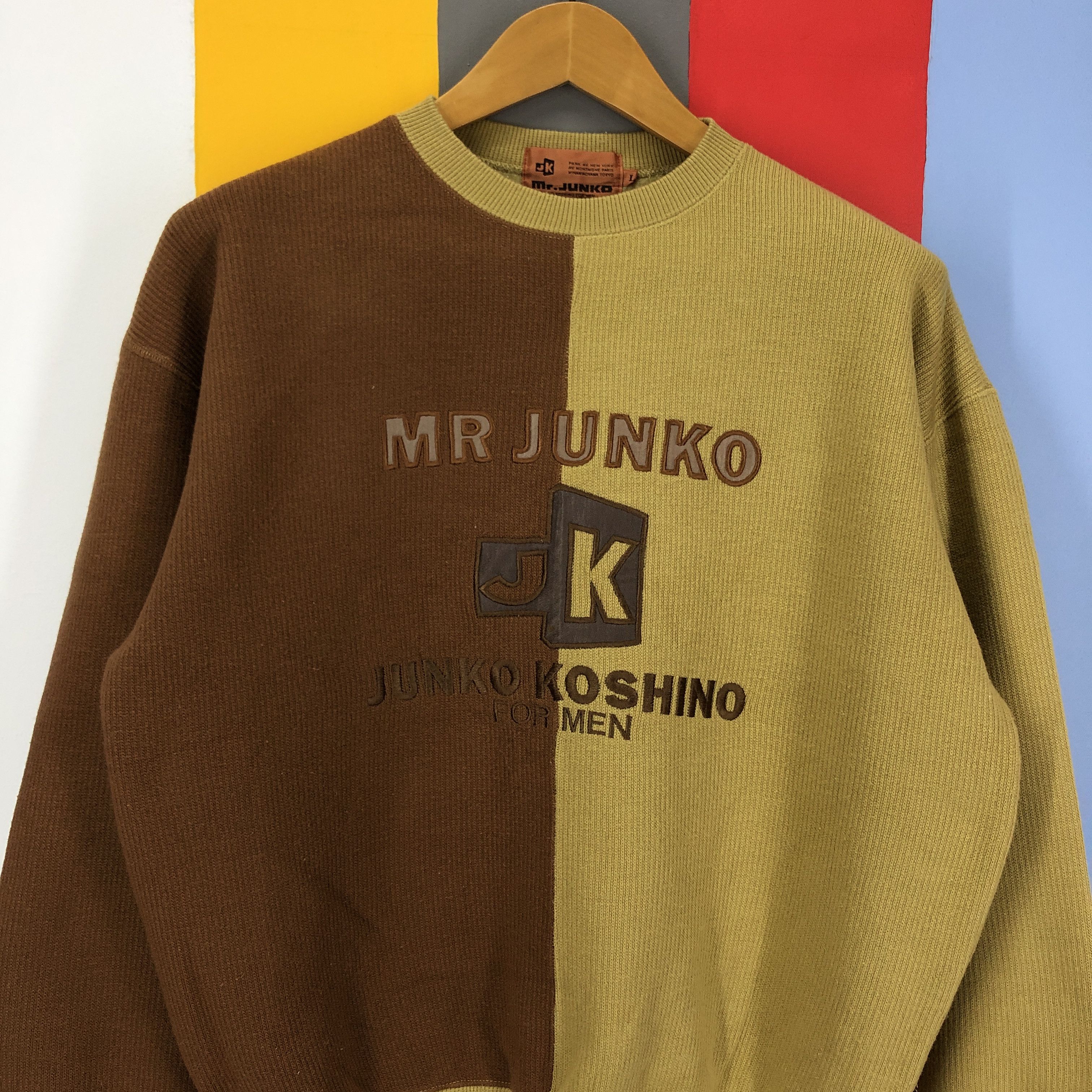 Japanese Brand × Mr. Junko MR JUNKO JUNKO KOSHINO Crew Neck Sweatshirt ...