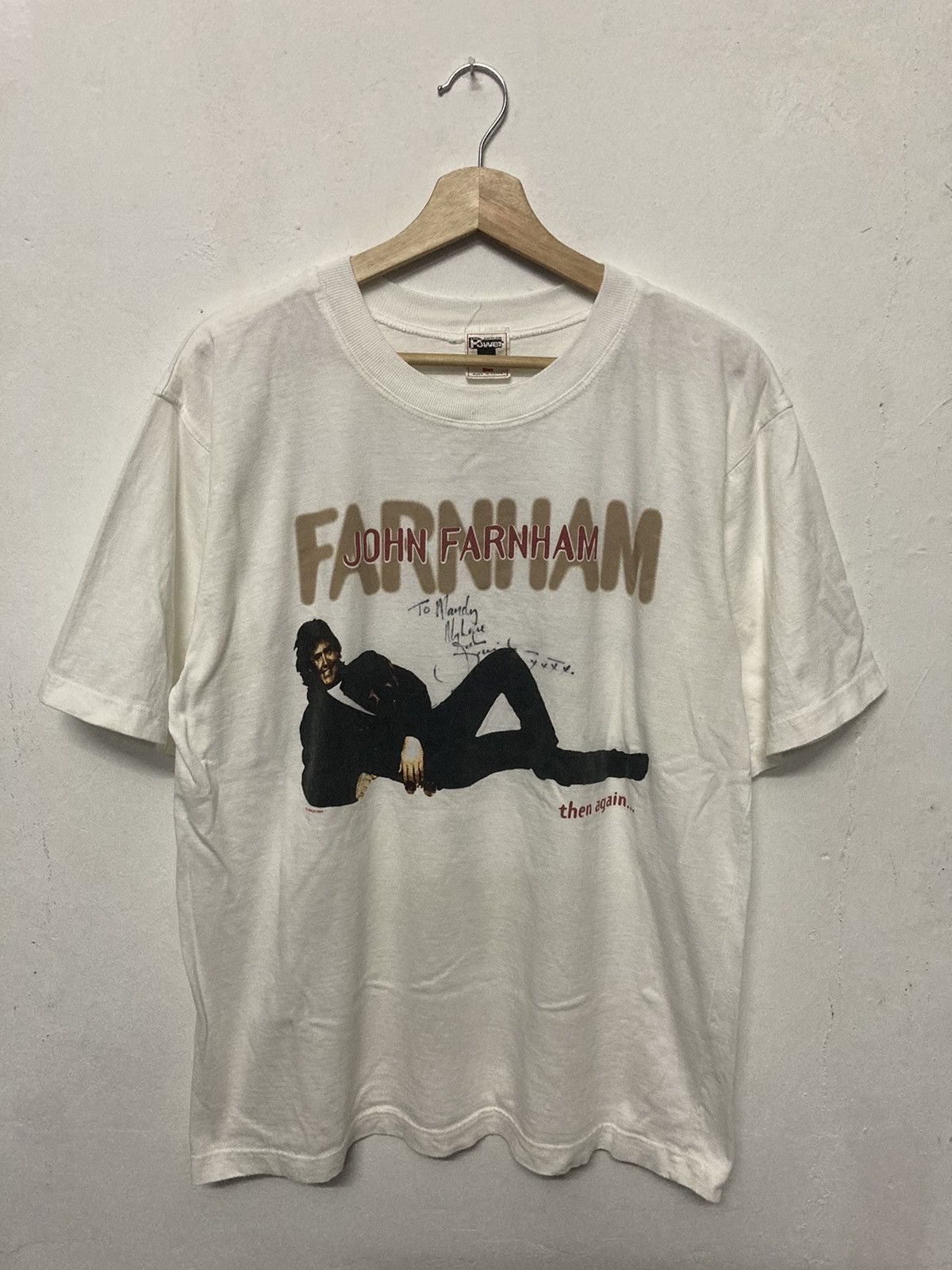 Band Tees × Vintage Vintage 1994 John Farnham Talk of The Town Tour T ...
