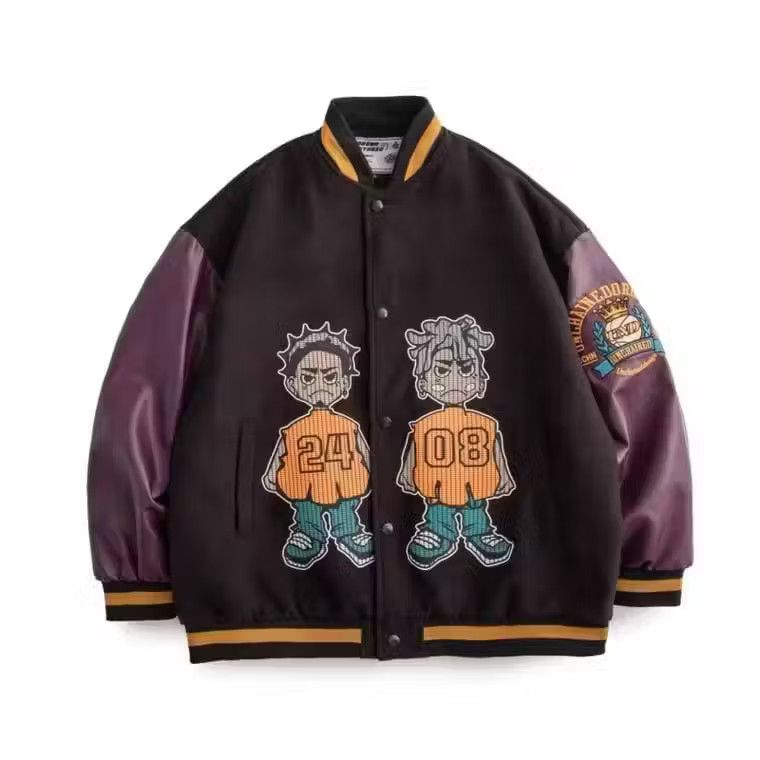 Hype New AW21 Cool Funky Bomber Jacket Varsity Jacket | Grailed