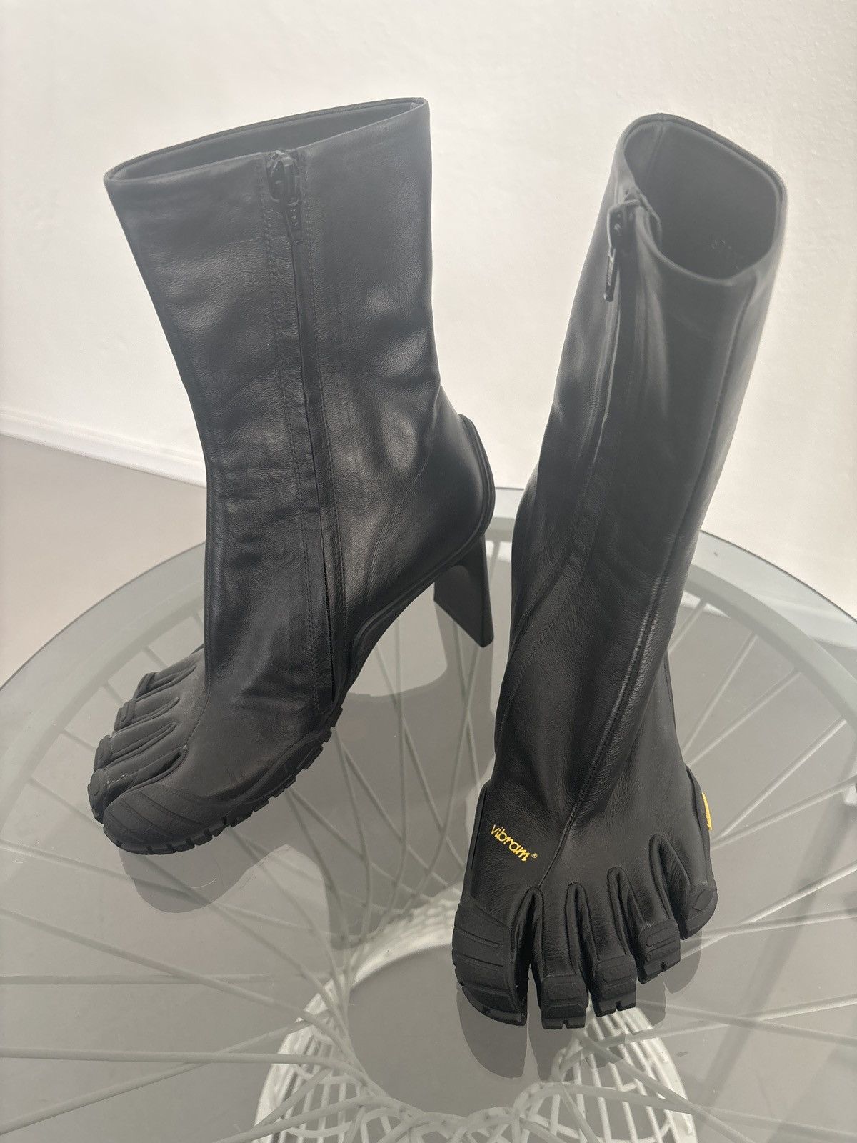 Balenciaga Balenciaga x Vibram five fingers Leather Heels | Grailed