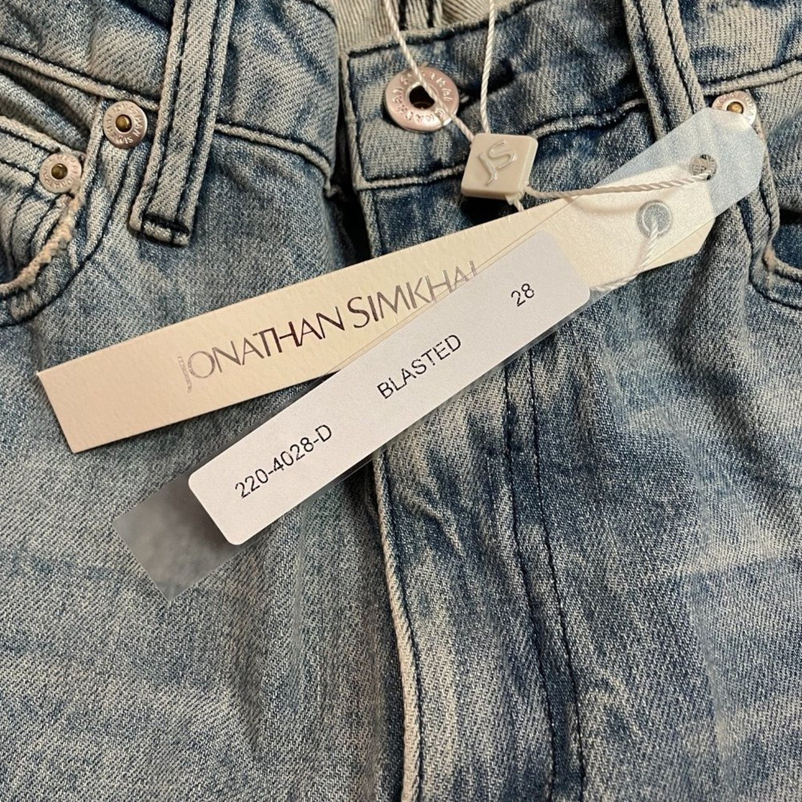 Jonathan Simkhai NEW Jonathan Simkhai Jensen Darted Jean in Blasted ...