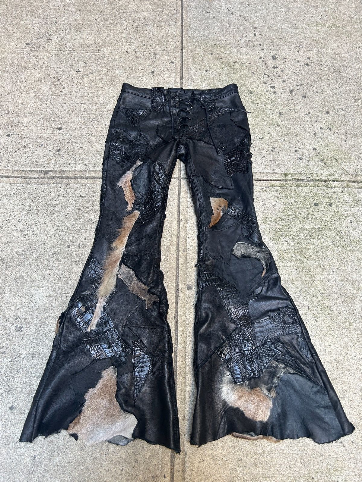 Japanese Brand × Yasuyuki Ishii Yasuyuki Ishii Lace Up patchwork ...