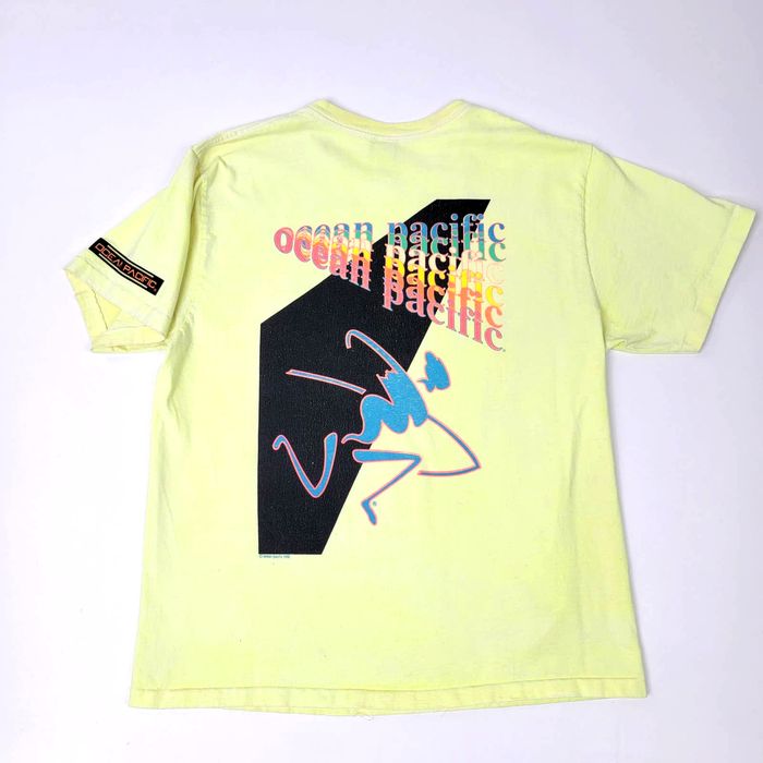 Vintage Rare Vintage 90s Neon Ocean Pacific Single Stitch Tee - M | Grailed