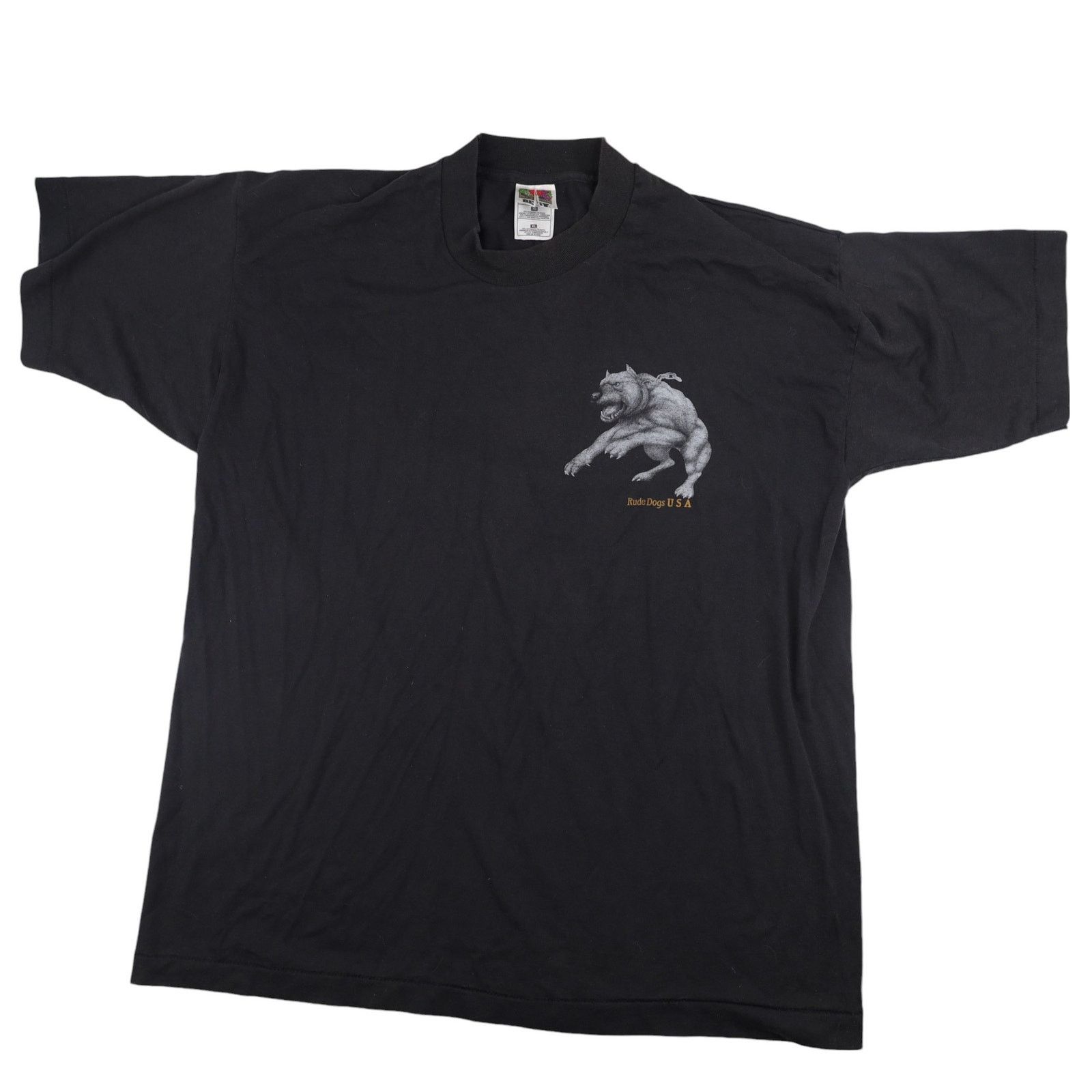 Vintage Vintage Rude Dogs USA Pit Bull Graphic T Shirt | Grailed