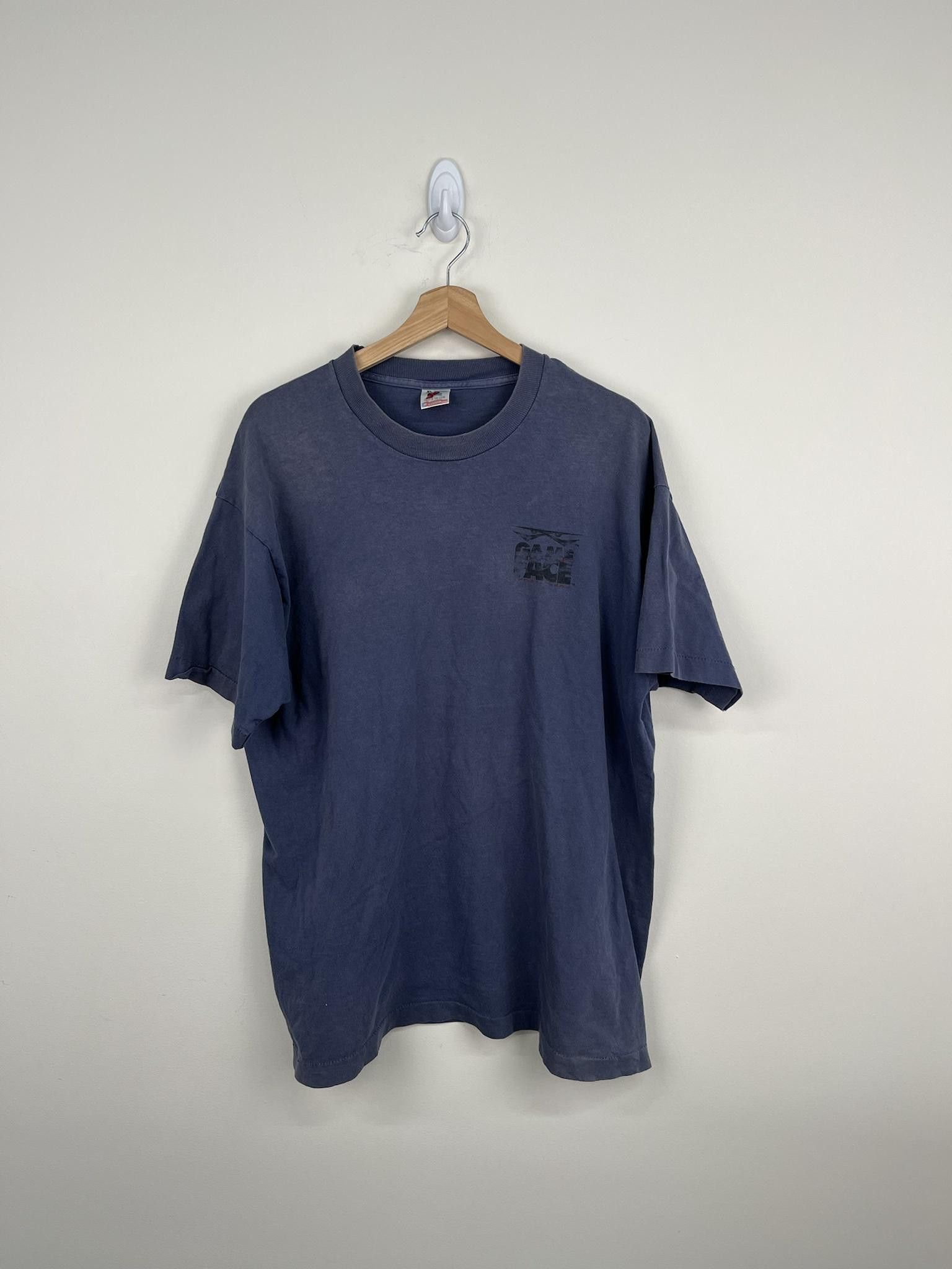 Streetwear × Vintage Vintage Fruit Of The Loom Faded Game Face Tee ...