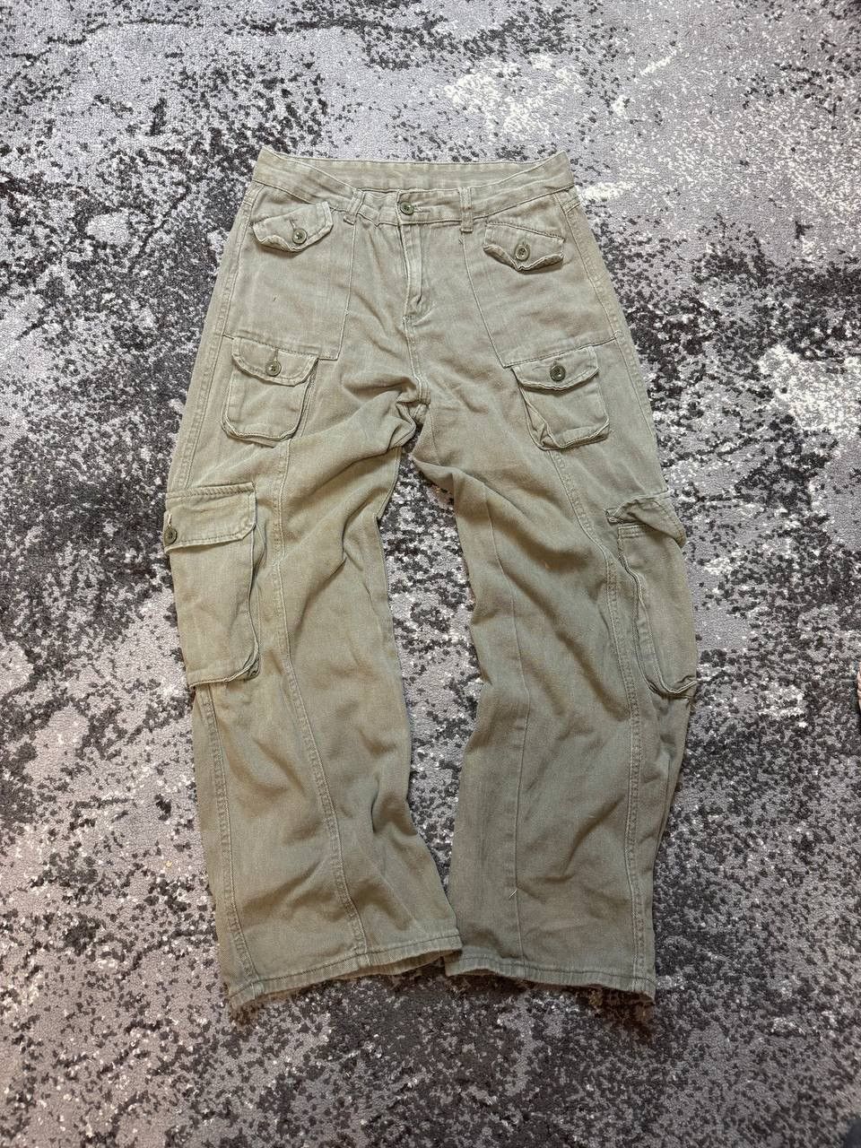 Japanese Brand × Military × Vintage Vintage Y2K Military Style Multipocket Baggy cargo pants ...