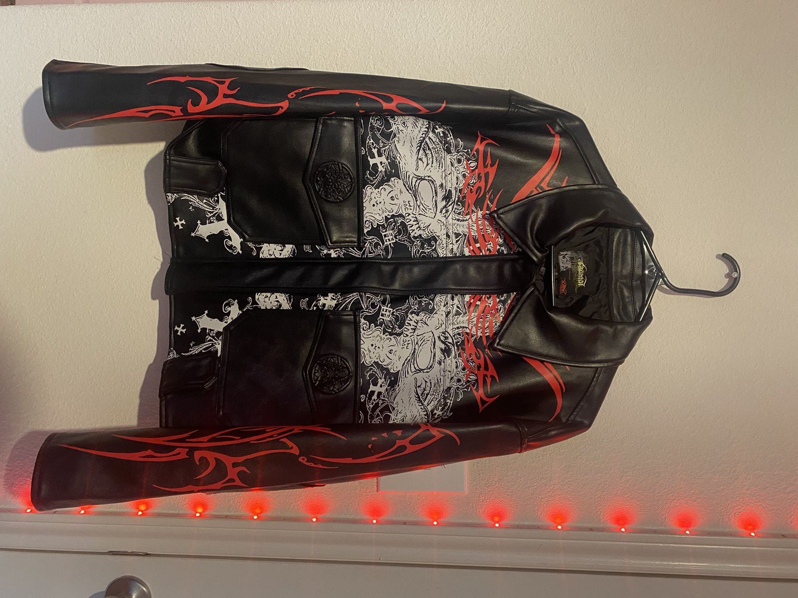 Designer × Eternal × Streetwear ETERNAL ARTWEAR LEATHER JACKET | Grailed