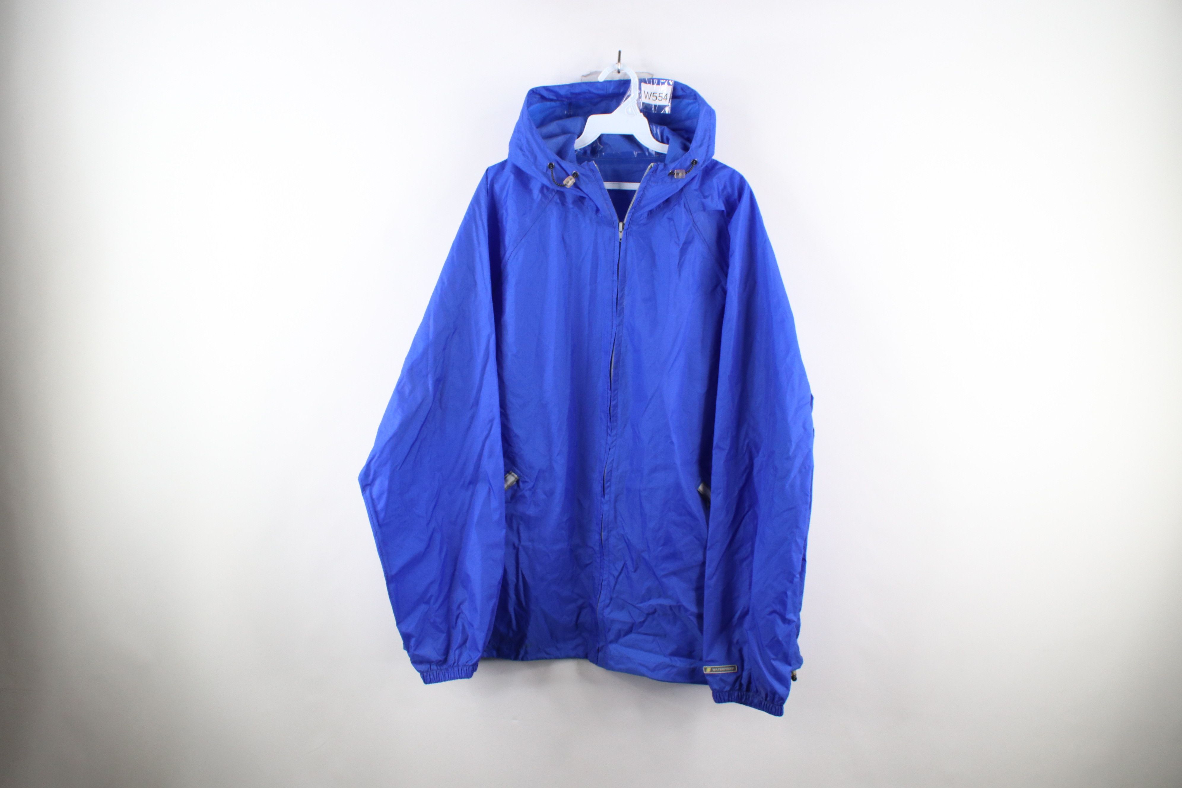 Streetwear × Vintage Vintage 90s Streetwear Packable Hooded Rain Jacket ...