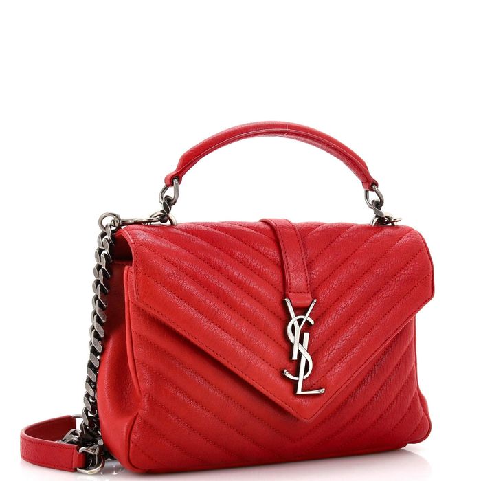 Yves Saint Laurent Classic Monogram Slouchy Envelope Satchel Matelasse ...