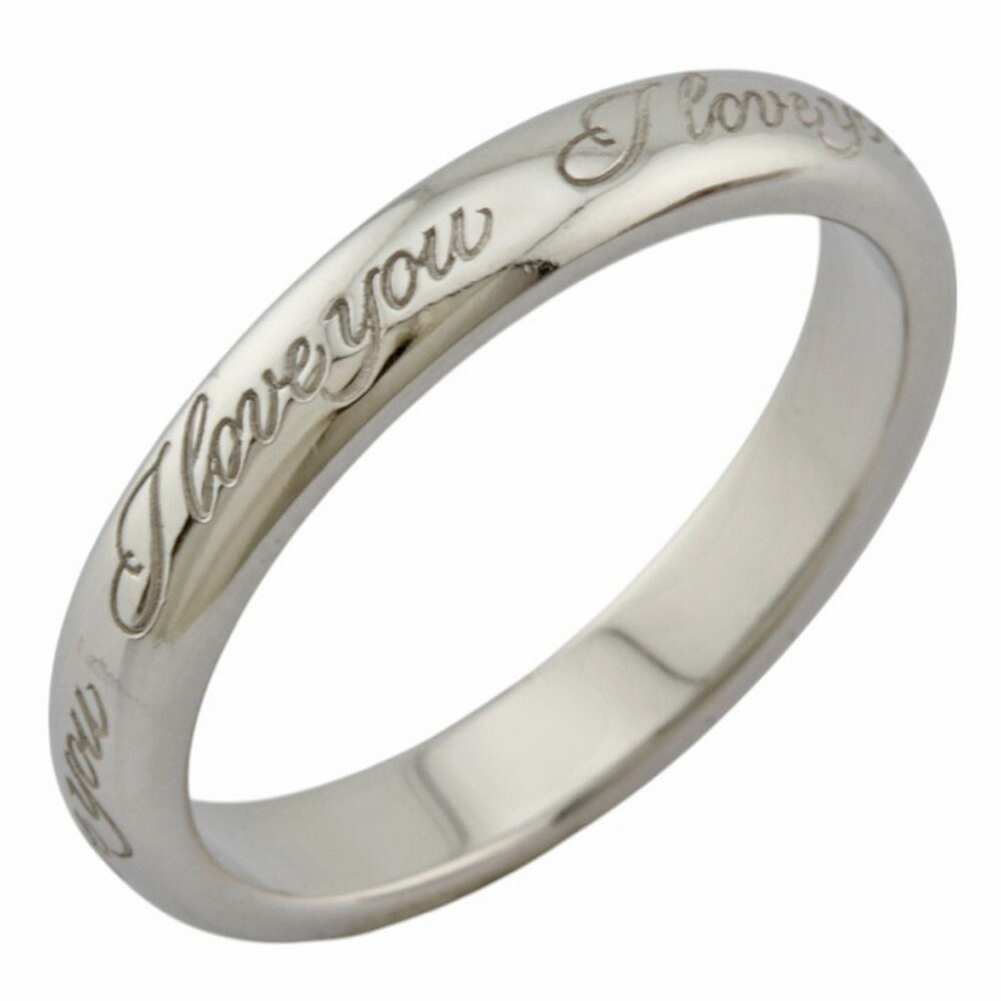 Tiffany & Co. Tiffany Notes I Love You Ring, Tiffany, size 7.5, Pt950 ...