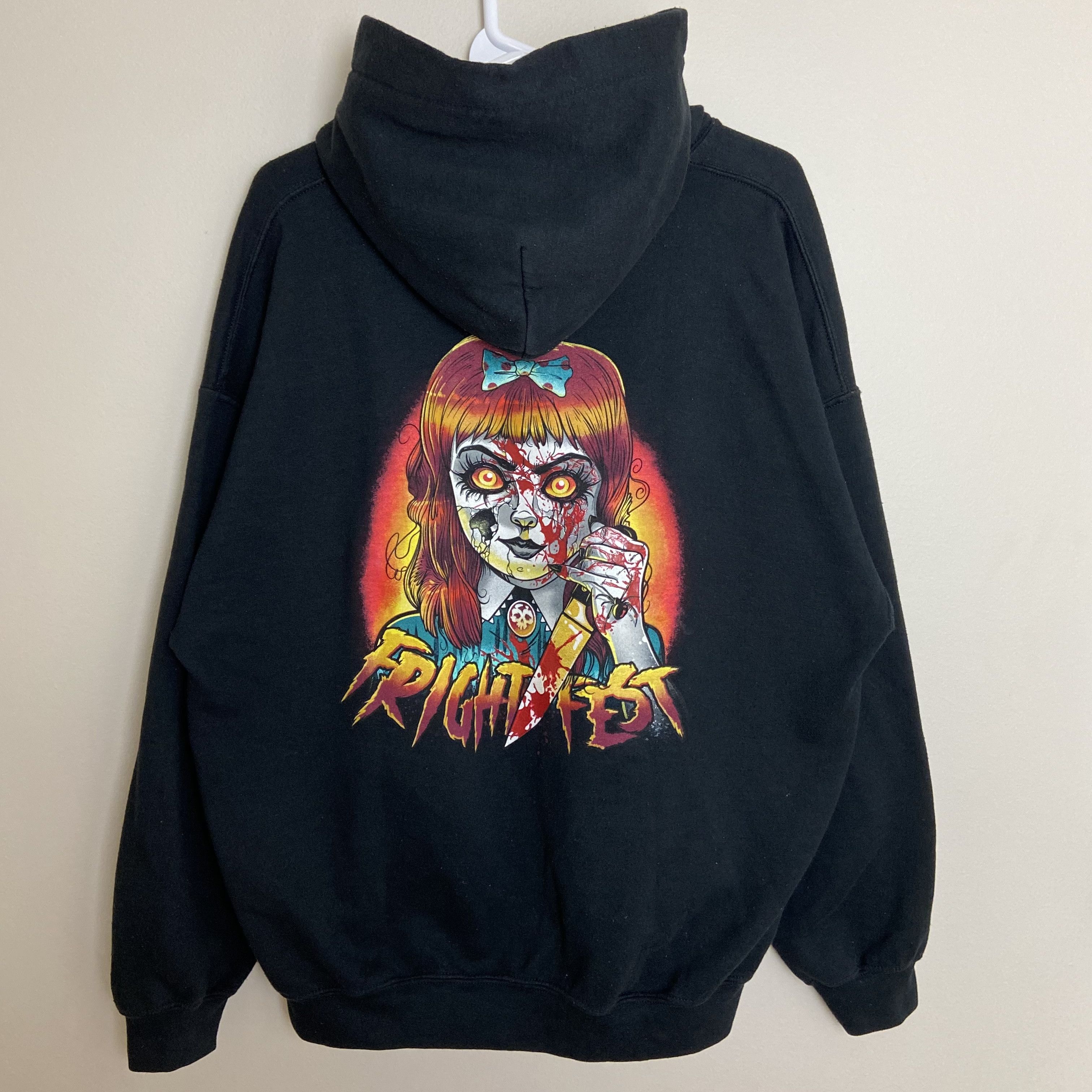 Streetwear Six Flags Fright Fest Doll Hoodie | Grailed