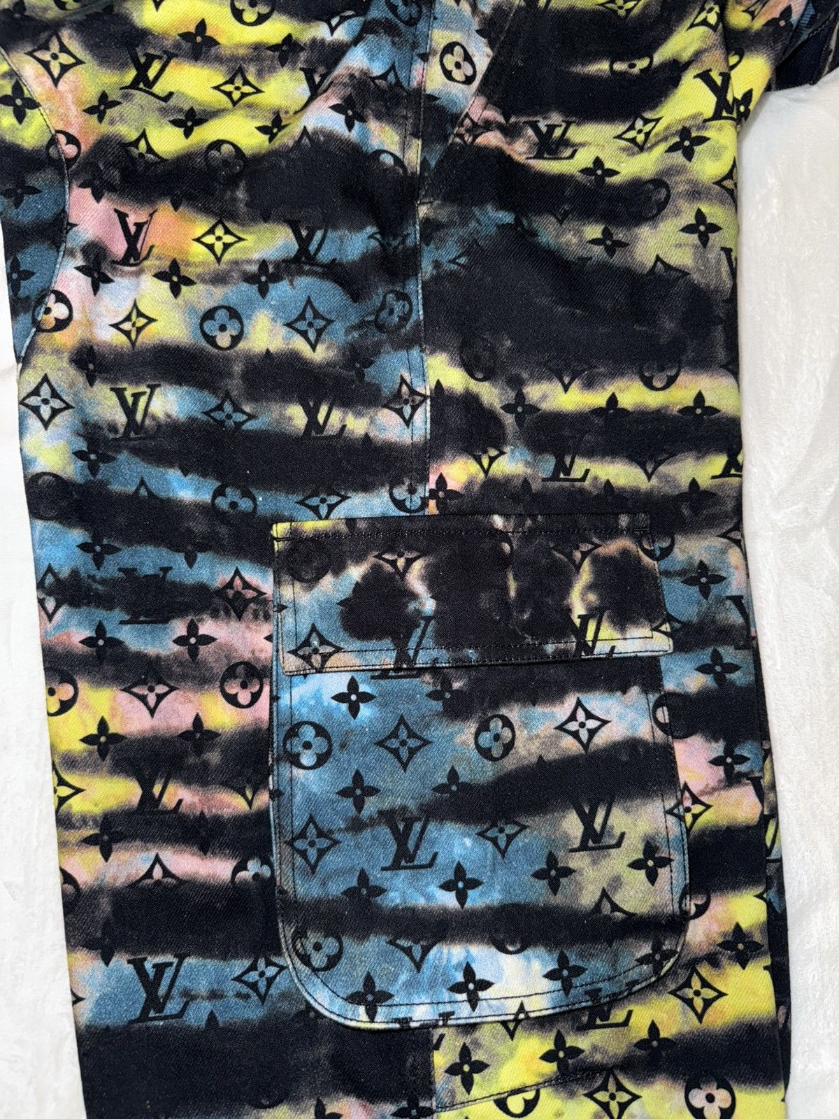 Louis Vuitton Louis Vuitton by Virgil MULTI COLOR CARGO JEANS BAGGY 32 ...