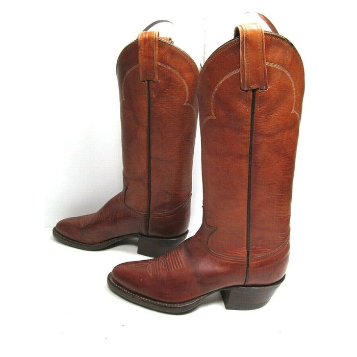 Tony Lama Tony Lama Justin Leather Western Cowboy Boots Size US 4.5 B ...