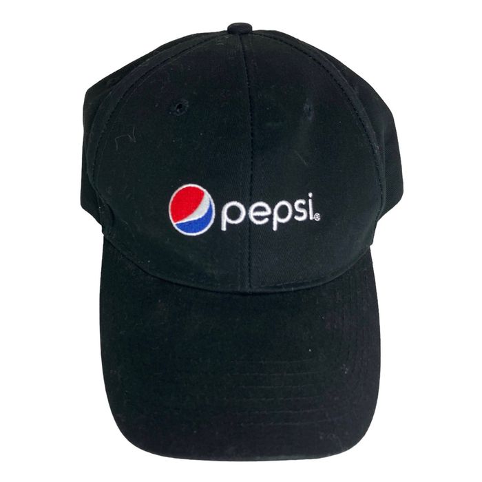 Pepsi Pepsi Hat Cap Adult Unisex Black Embroidered Logo Comfort | Grailed