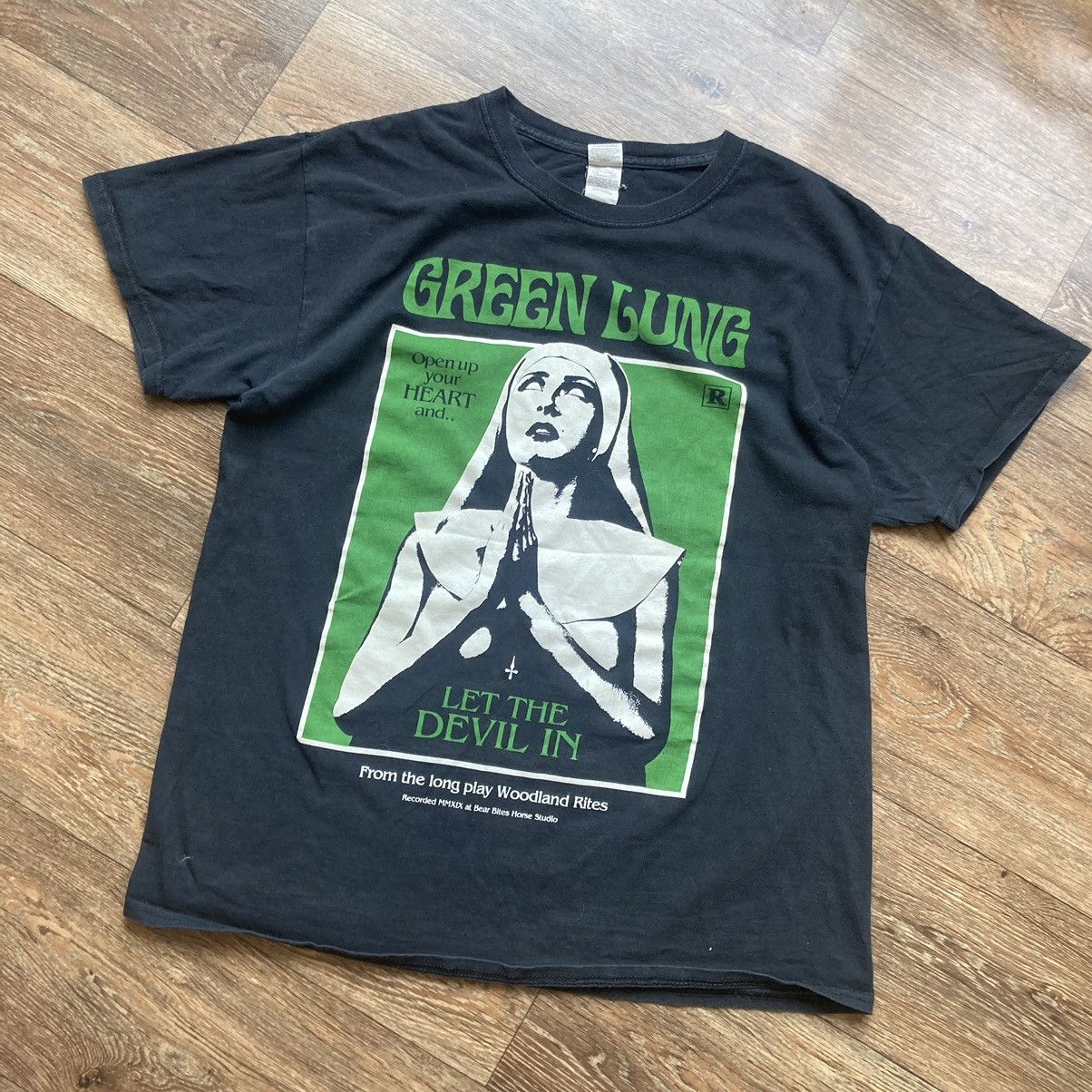 Vintage Green Lung band tee | Grailed