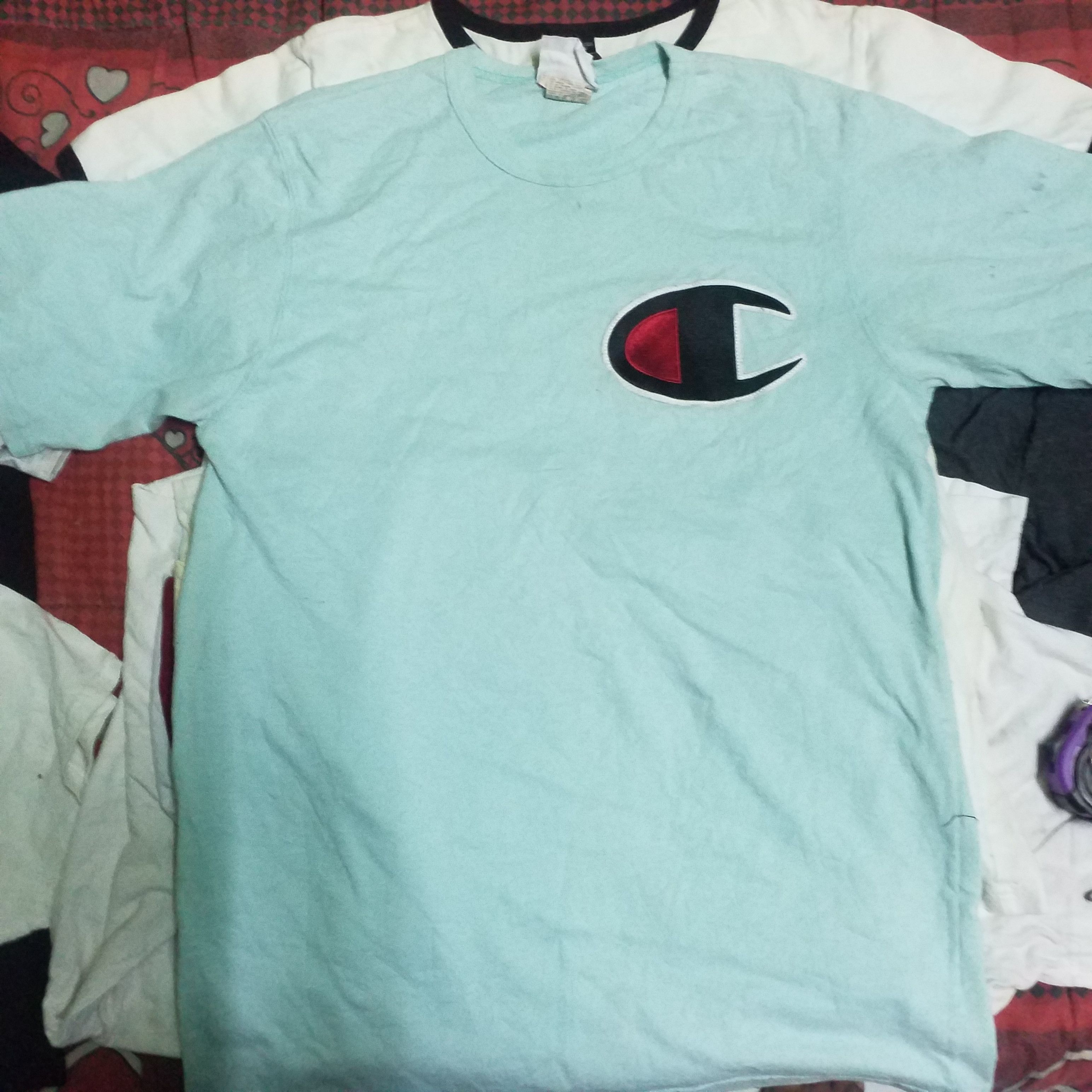 Vintage champion big logo patch | Grailed
