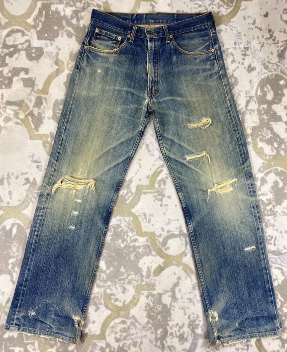 Vintage Dirty Used Blue Vintage Levi's 503 32x31.5 Denim -JN1390 | Grailed