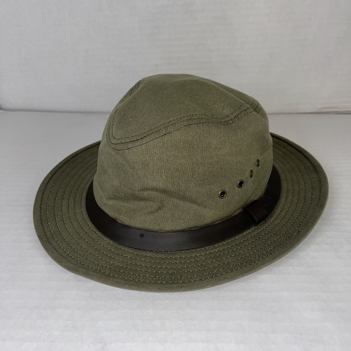 Filson Vintage Filson Tin Cloth Packer Hat Green | Grailed