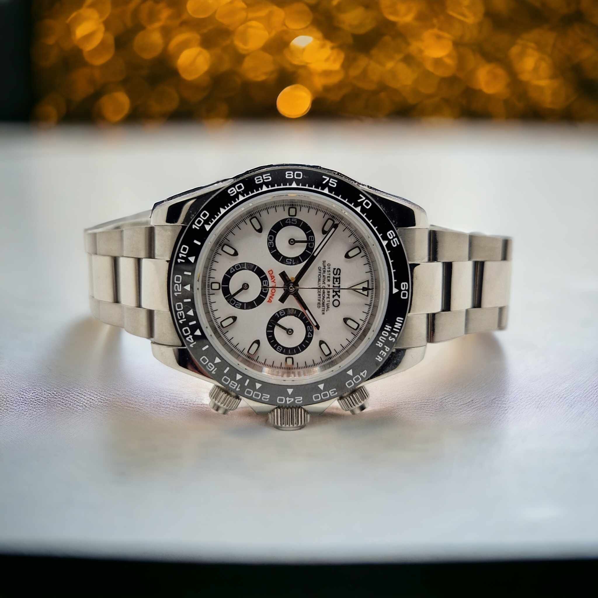 Seiko Hand Built Seiko Daytona Chronograph Mod watch 40mm | Grailed