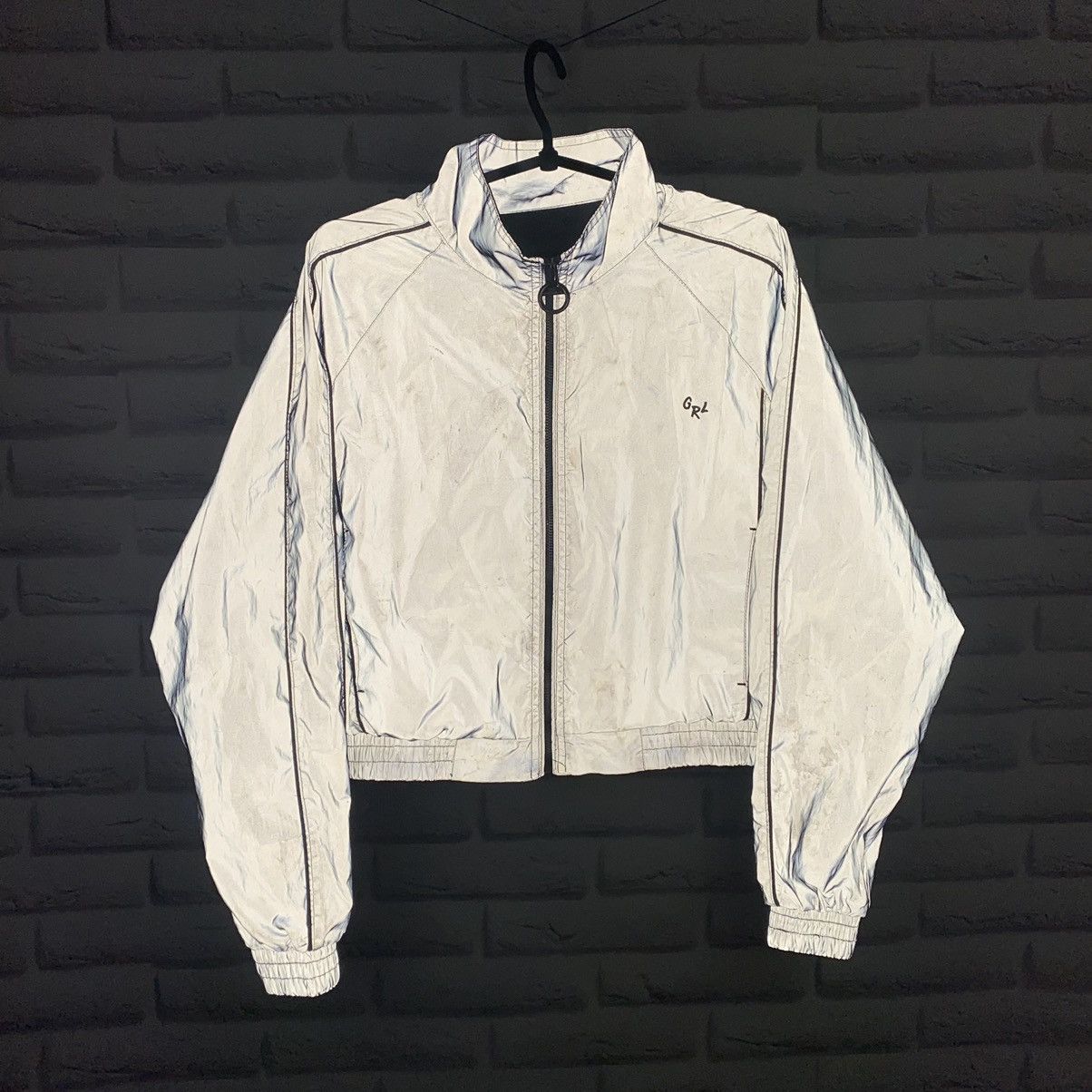 Bershka × Streetwear × Vintage Reflective light Bershka jacket | Grailed