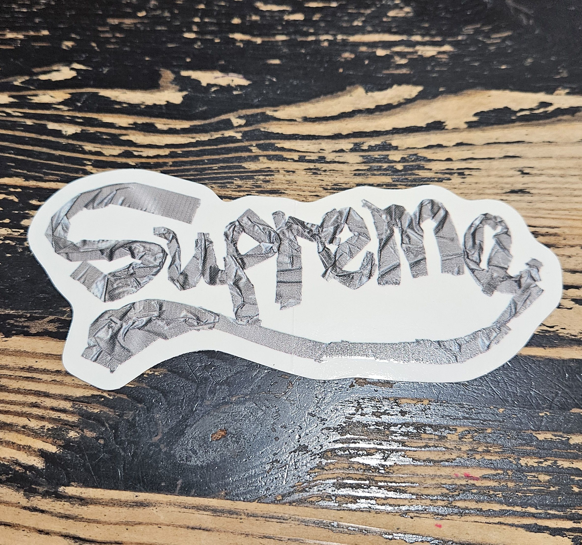 Supreme Supreme Duct Tape Script Sticker SS25 + FREE SURPRISE | Grailed