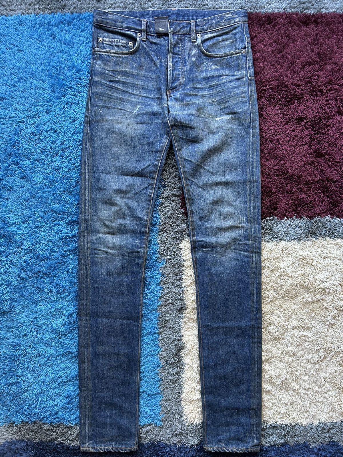 Dior × Hedi Slimane AW07 Luster Clawmark Denim | Grailed