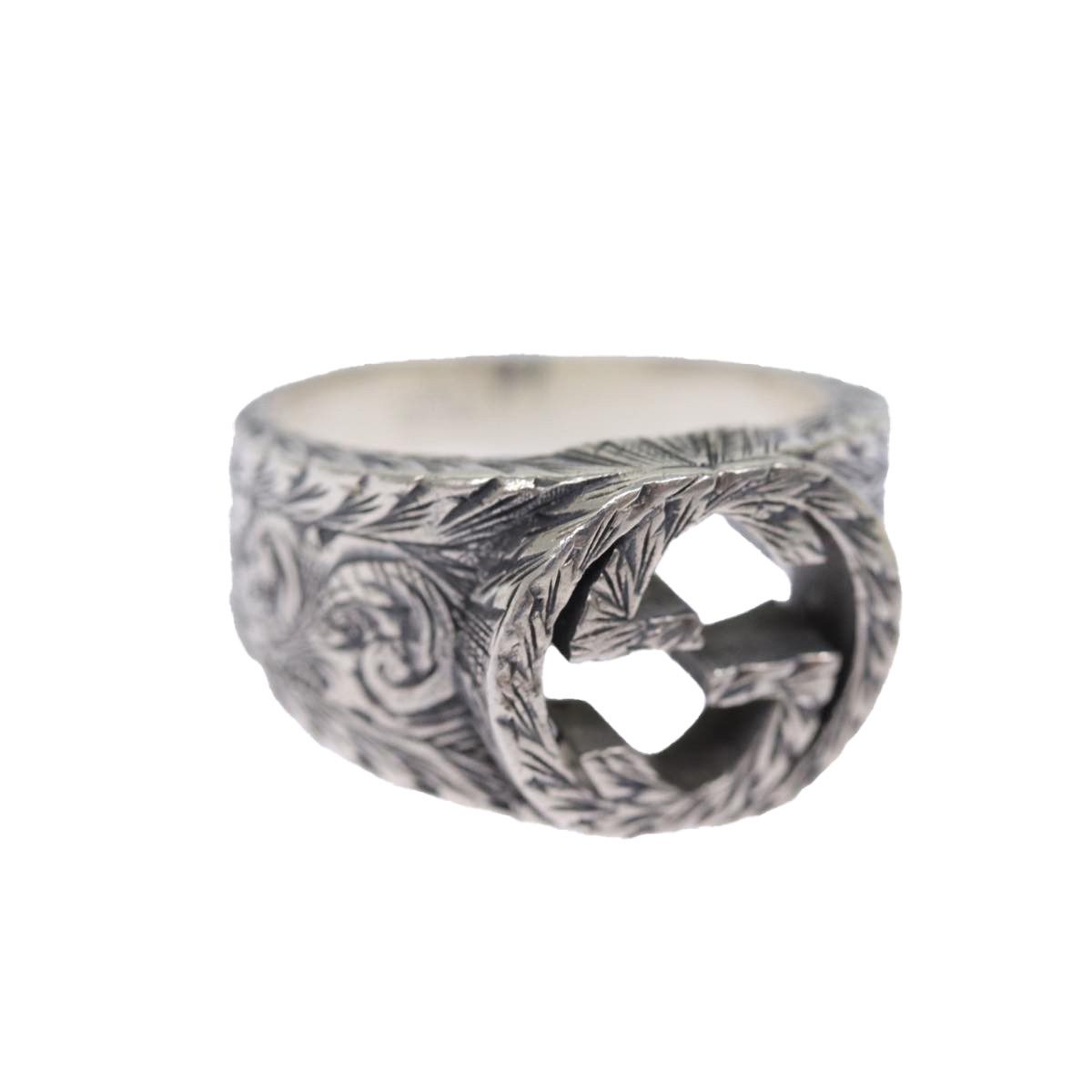 Gucci GUCCI Interlocking Ring Ag925 Silver Auth bs14631 Grailed