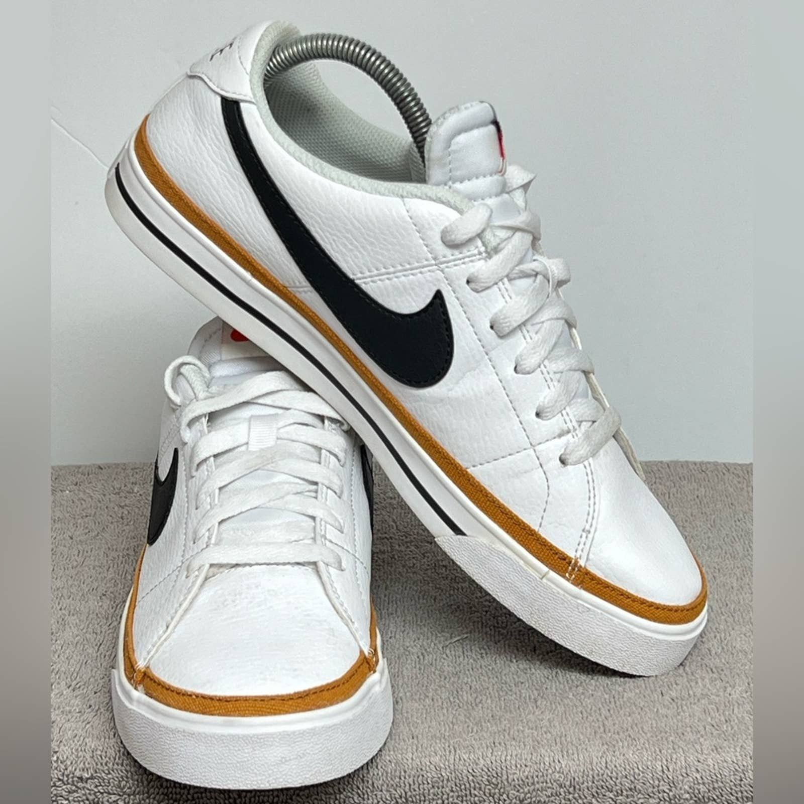 Nike Nike Court Legacy “White/Black-Desert Ochre” Shoes LIKE NEW | Grailed